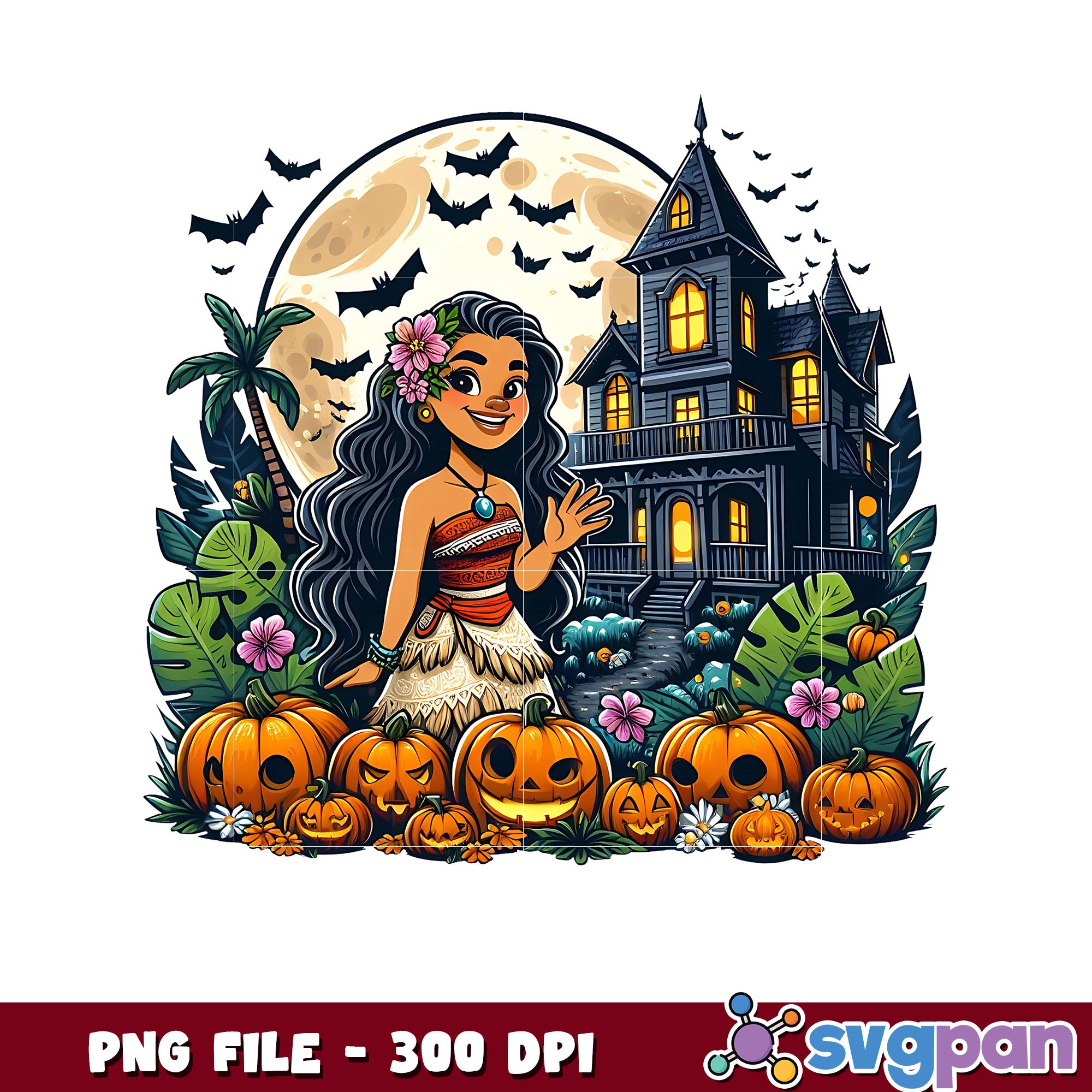 Moana halloween castle png, disney princess png, disneyland halloween ...