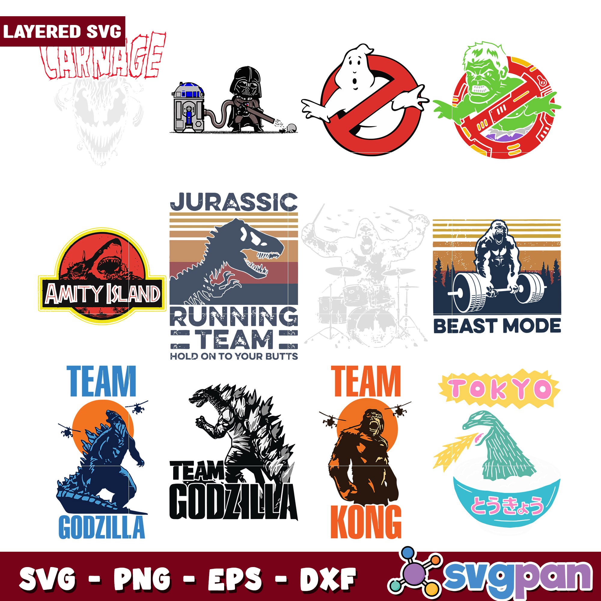 Monster Movie SVG Bundle – svgpan