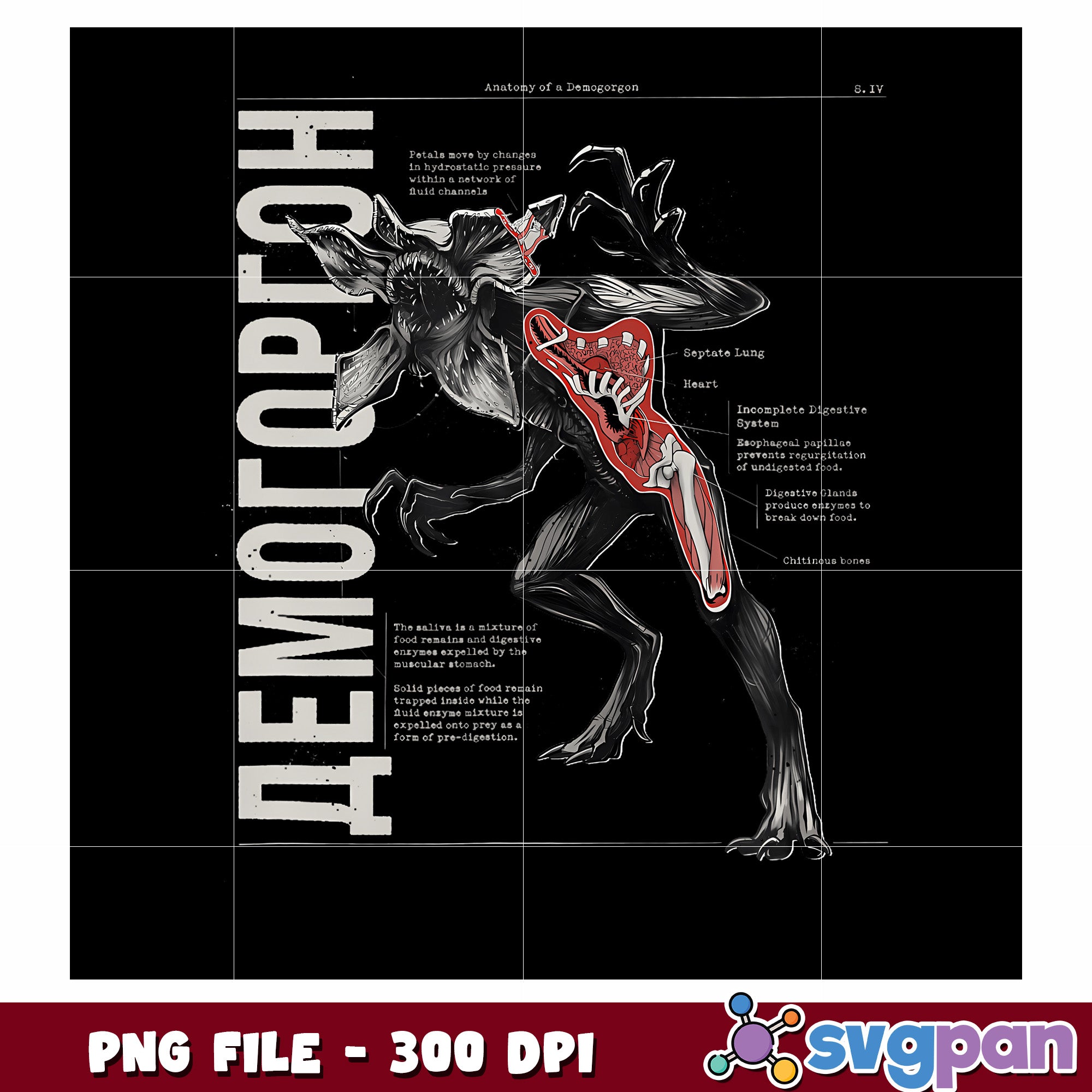 Monster stranger things png, hawkins high png, mind flayer png – svgpan