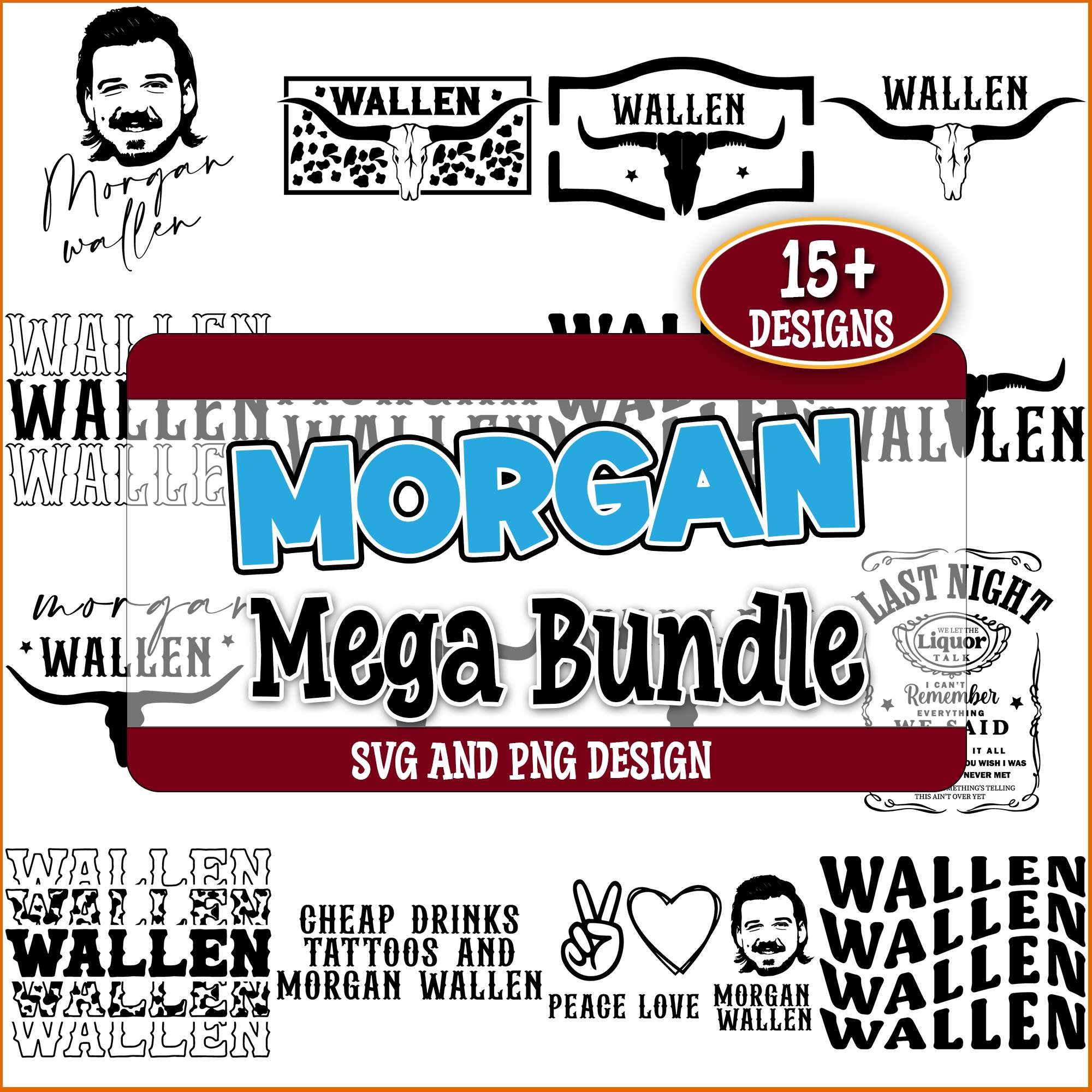 Morgan Wallen image svg bundle, morgan wallen cowgirls svg, morgan wal ...
