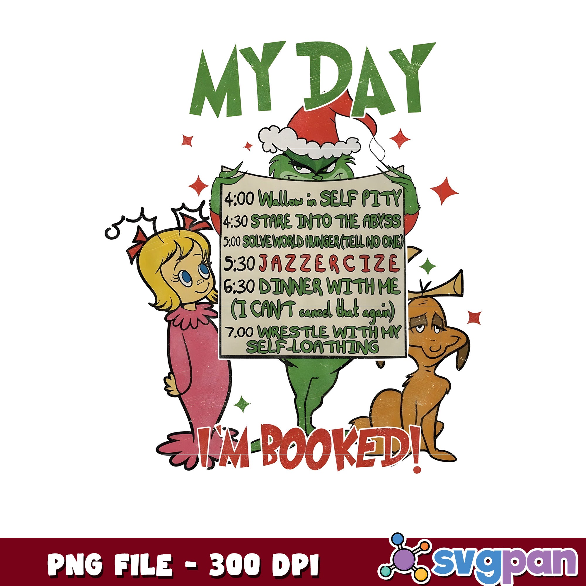 My day booked png, grinch meme png, grinch song png – svgpan