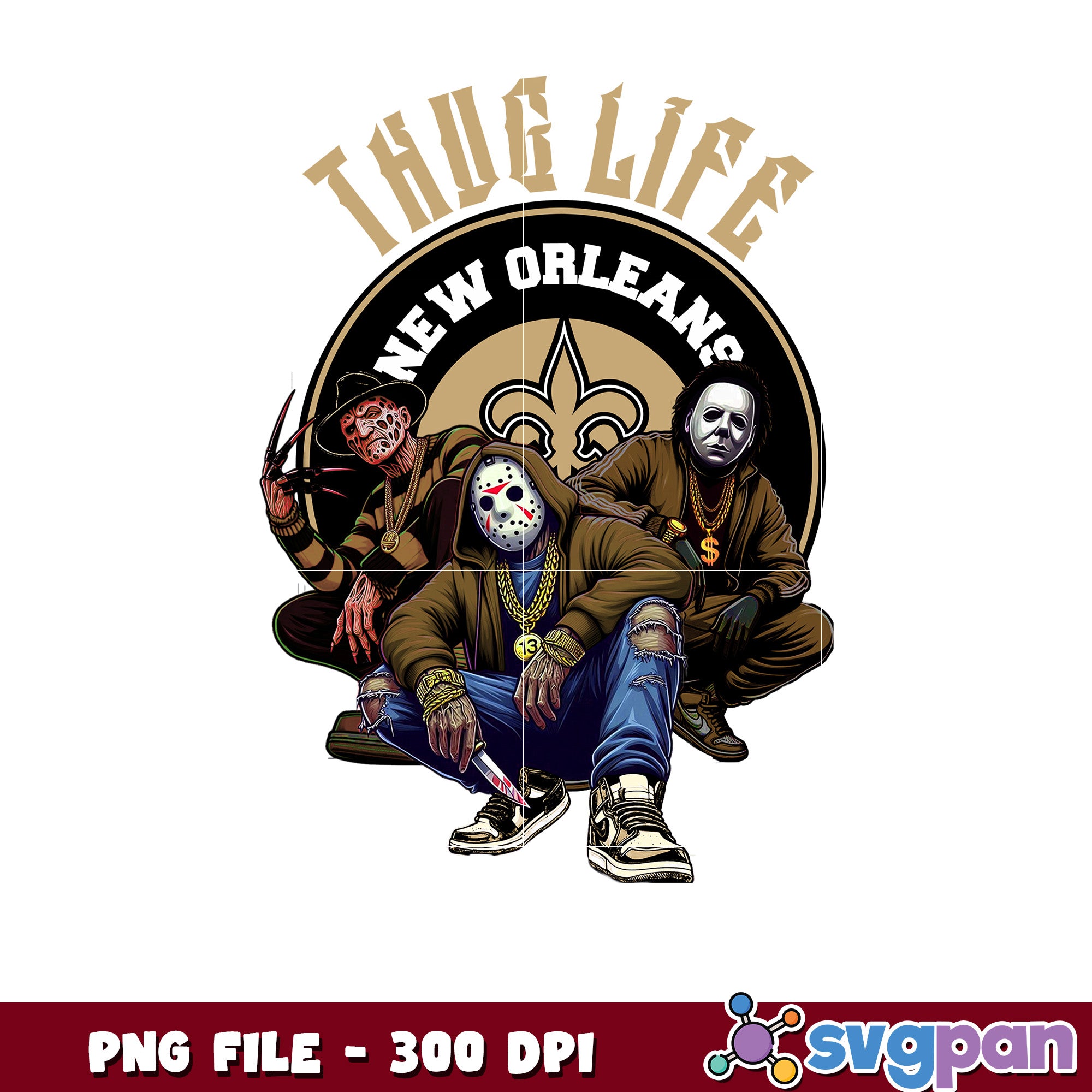New orleans saints thug life png, nfl saints team logo png, new orlean ...