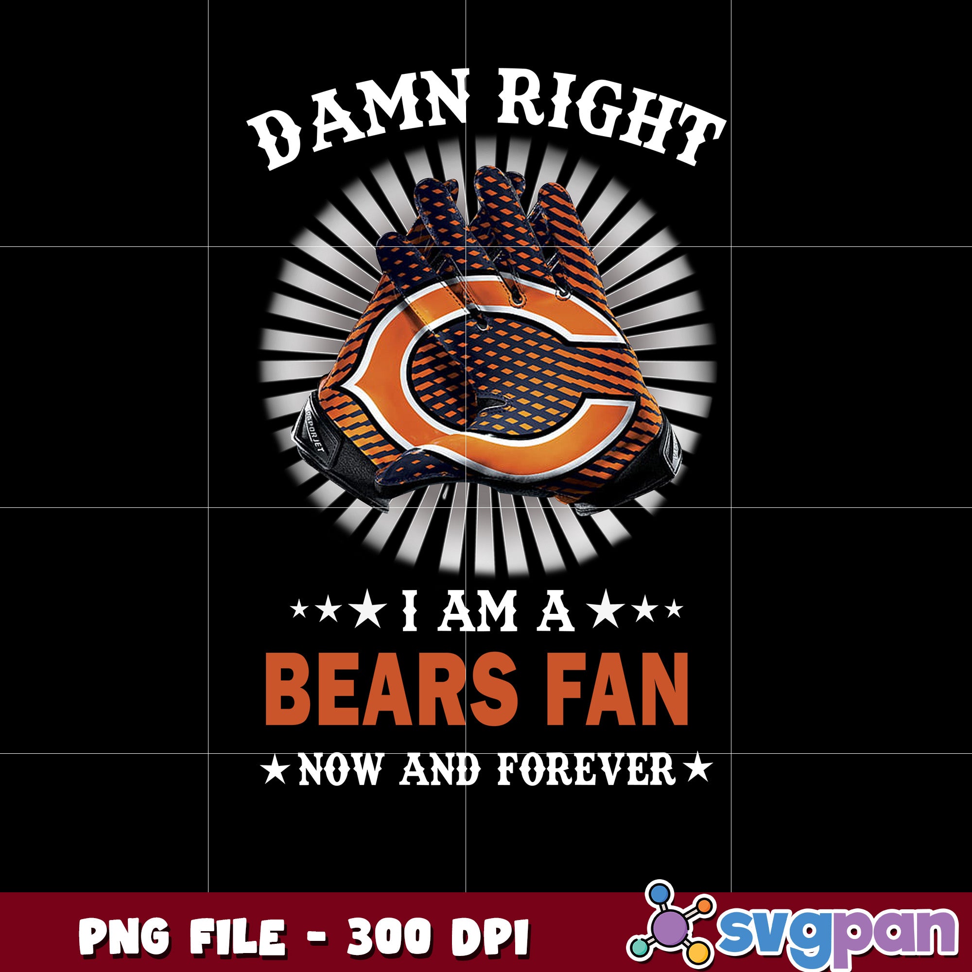 Nfl chicago bears fan club design png, american football fans 2025 png ...