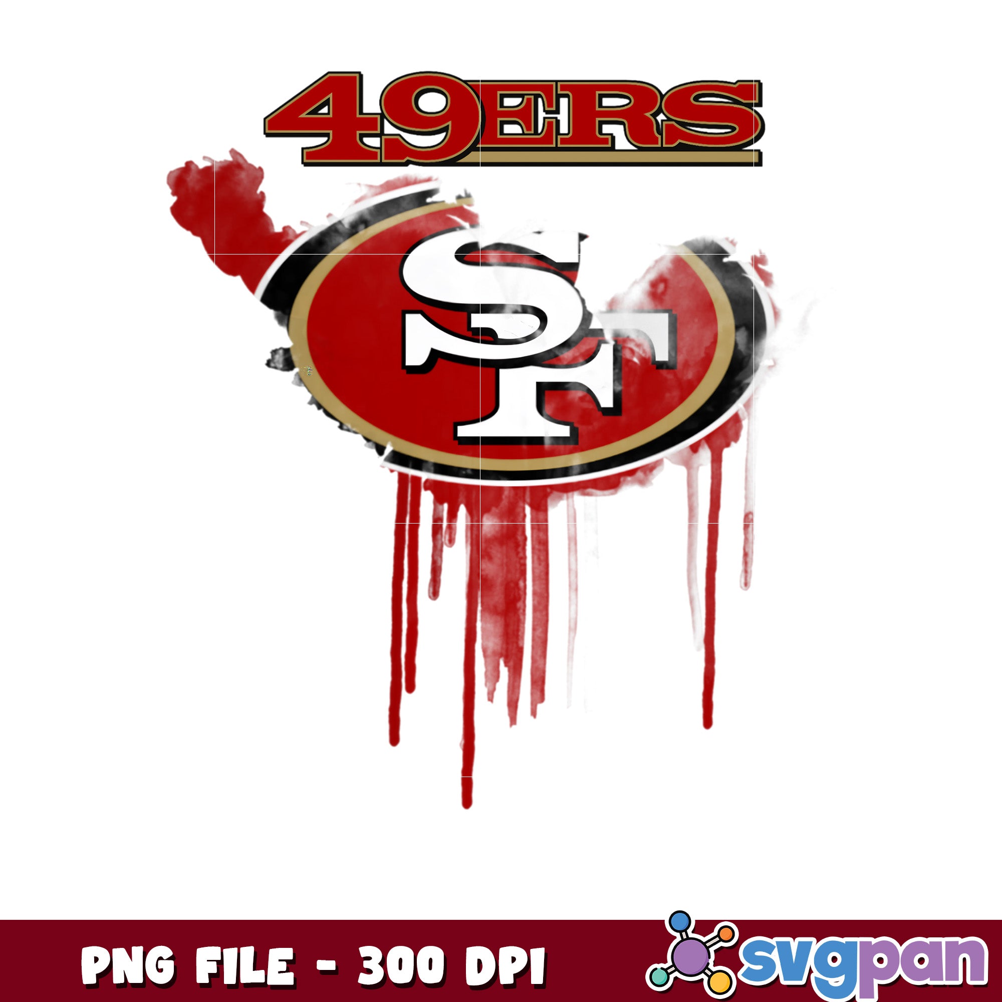 Nfl paint drip san francisco 49ers png, nfl teams 2025 png, national f ...