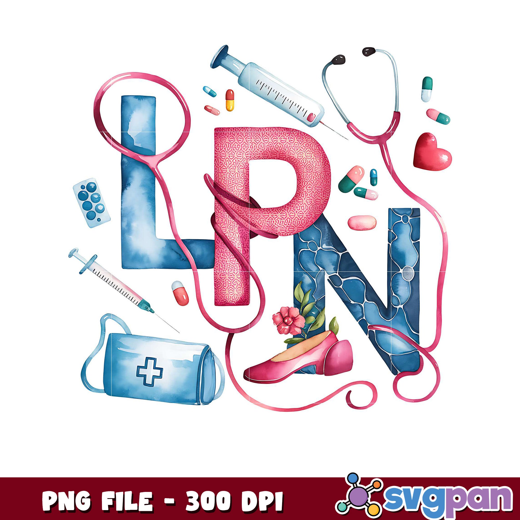 Nursing Theme PNG Illustration, Perfect for Decorations or Gifts – svgpan