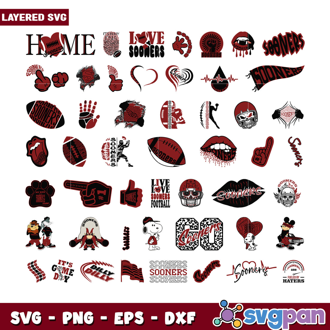 Oklahoma Sooners SVG Bundle – svgpan