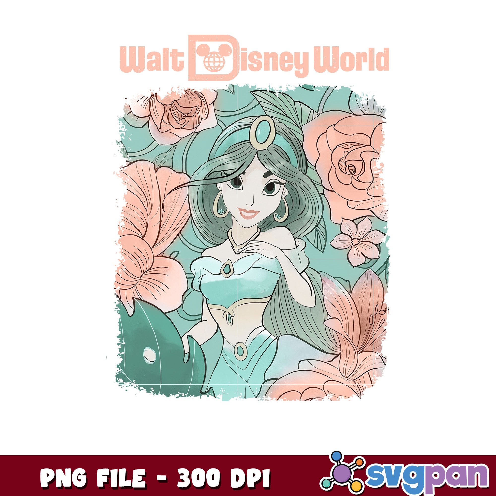 Princess Jasmine Disney World PNG – svgpan