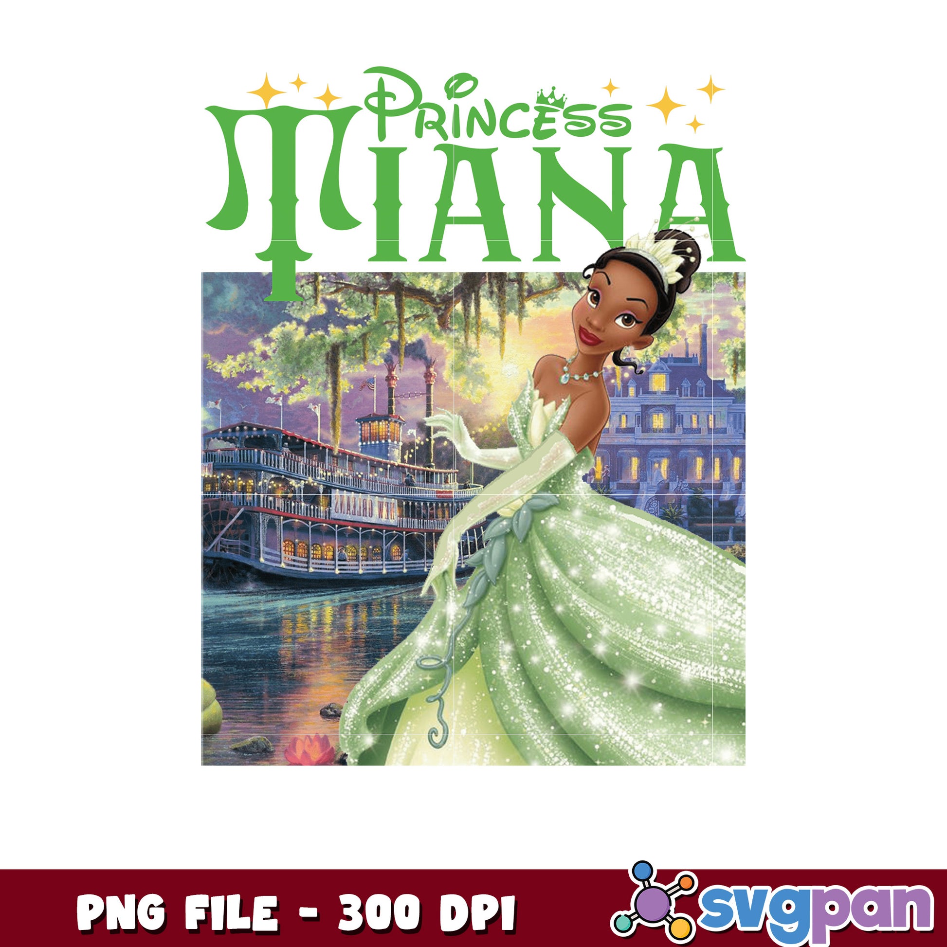 Princess Tiana PNG Image Disney Bayou Scene – svgpan