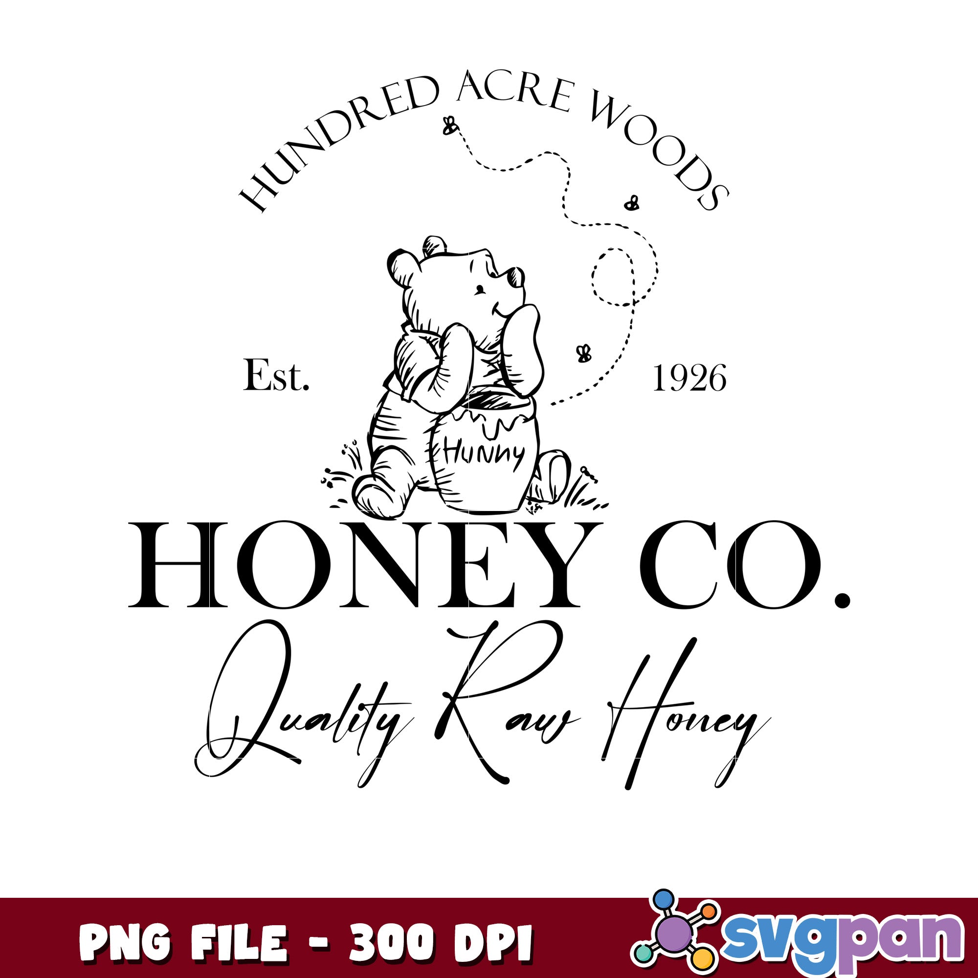 Quality Raw Honey from Hundred Acre Woods PNG Image – svgpan