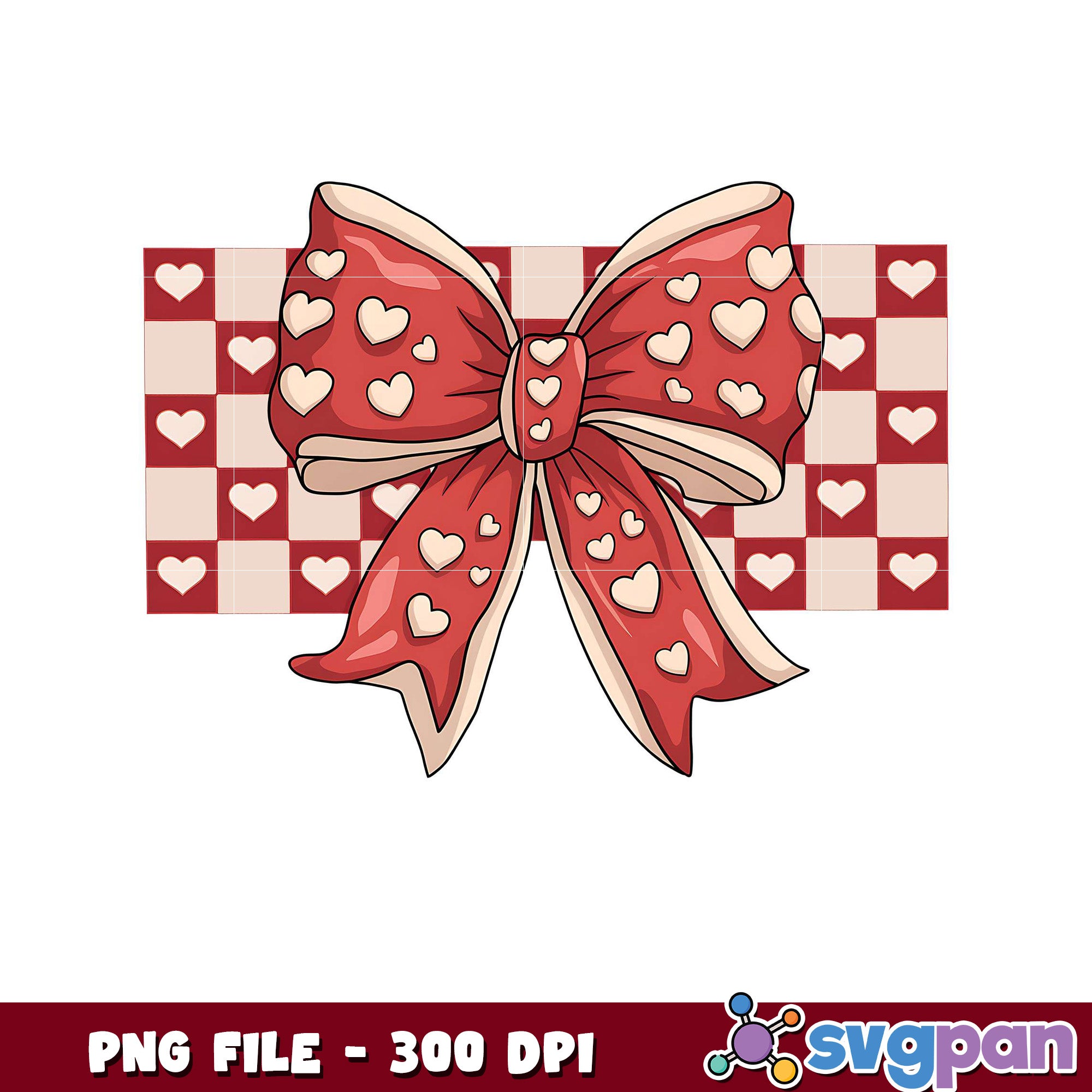 Red Heart Bow PNG Download for Crafting, Perfect for Gifts – svgpan