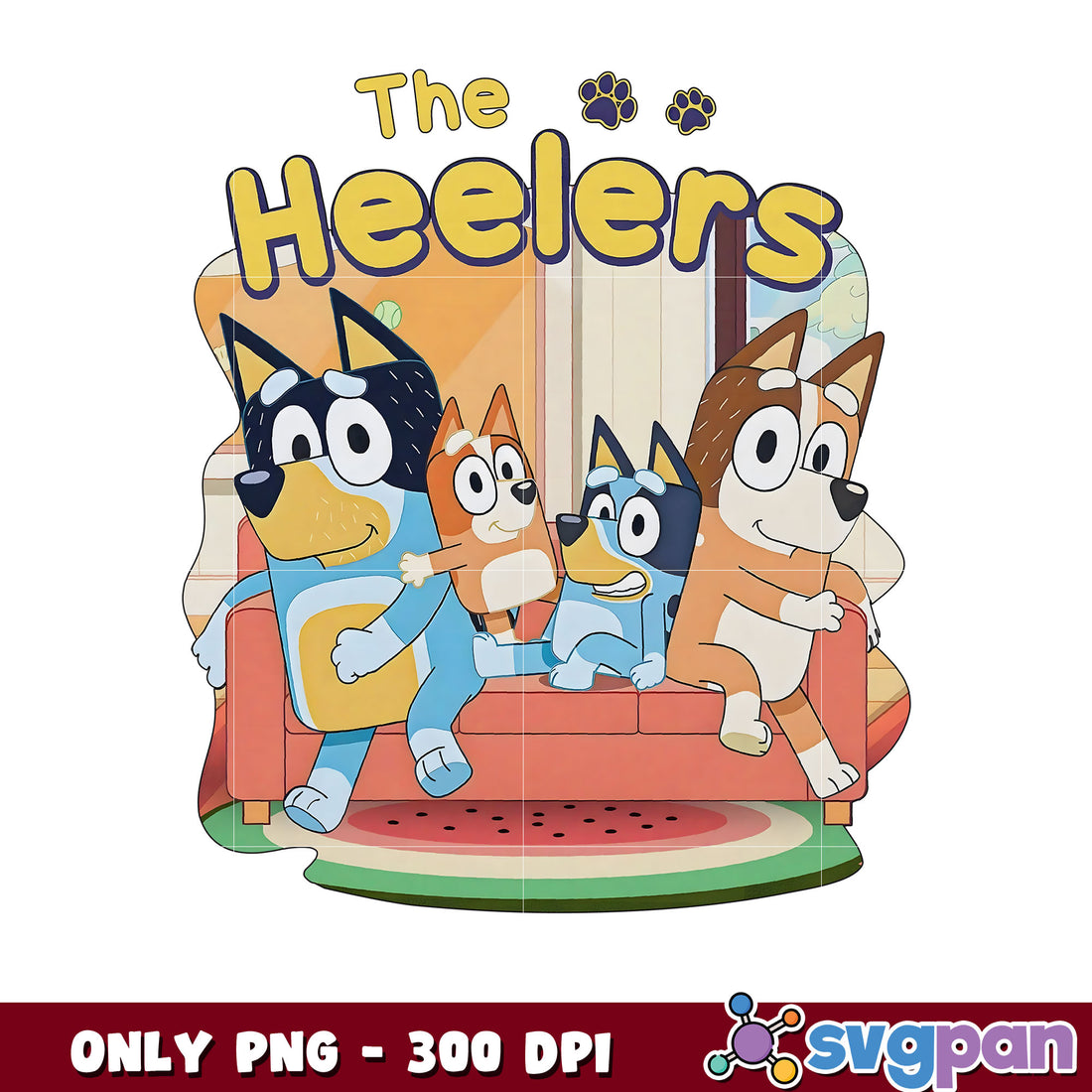Retro bluey the heelers cartoon png, bluey family png, bluey png – svgpan