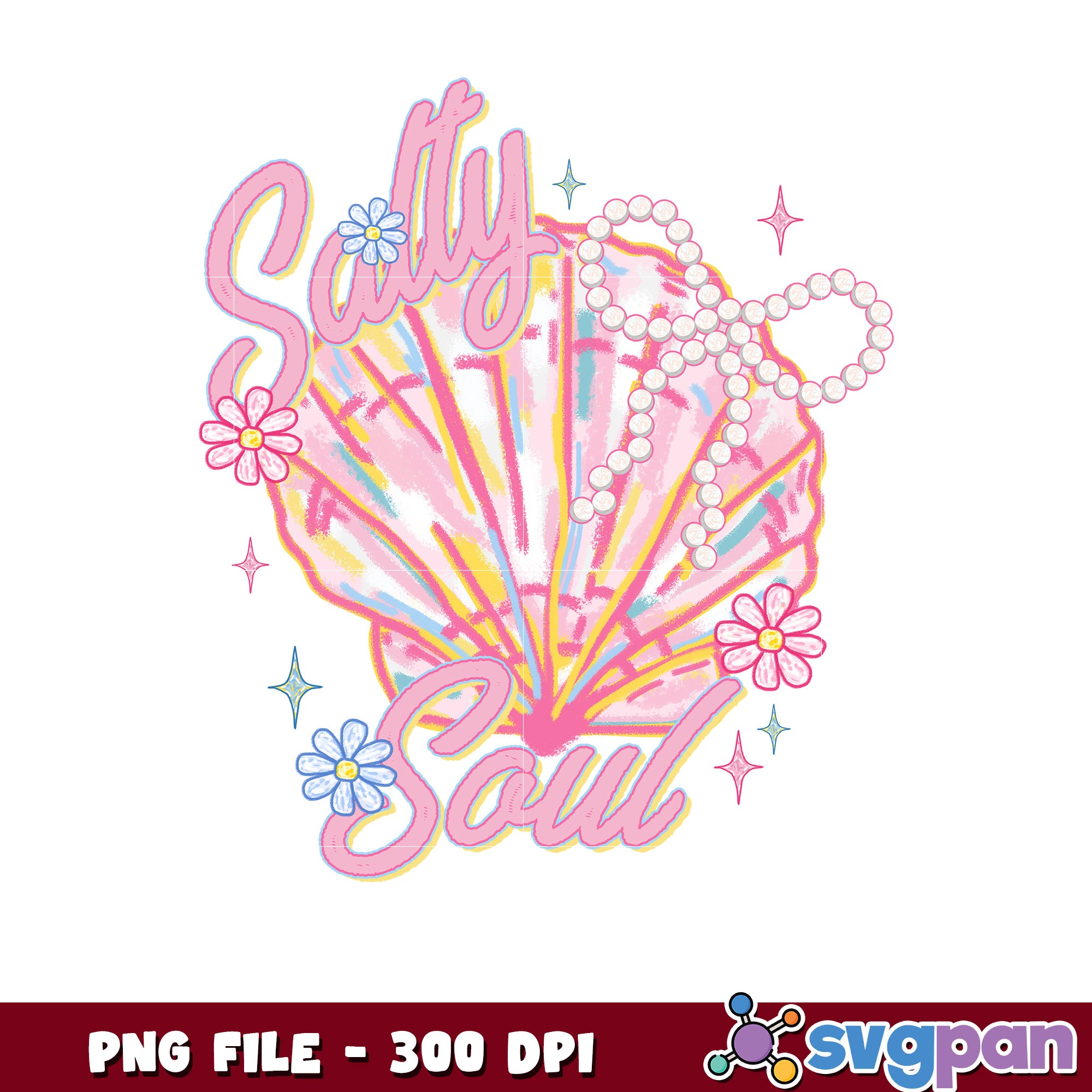 Salty Soul Shell PNG Design 300 DPI – svgpan