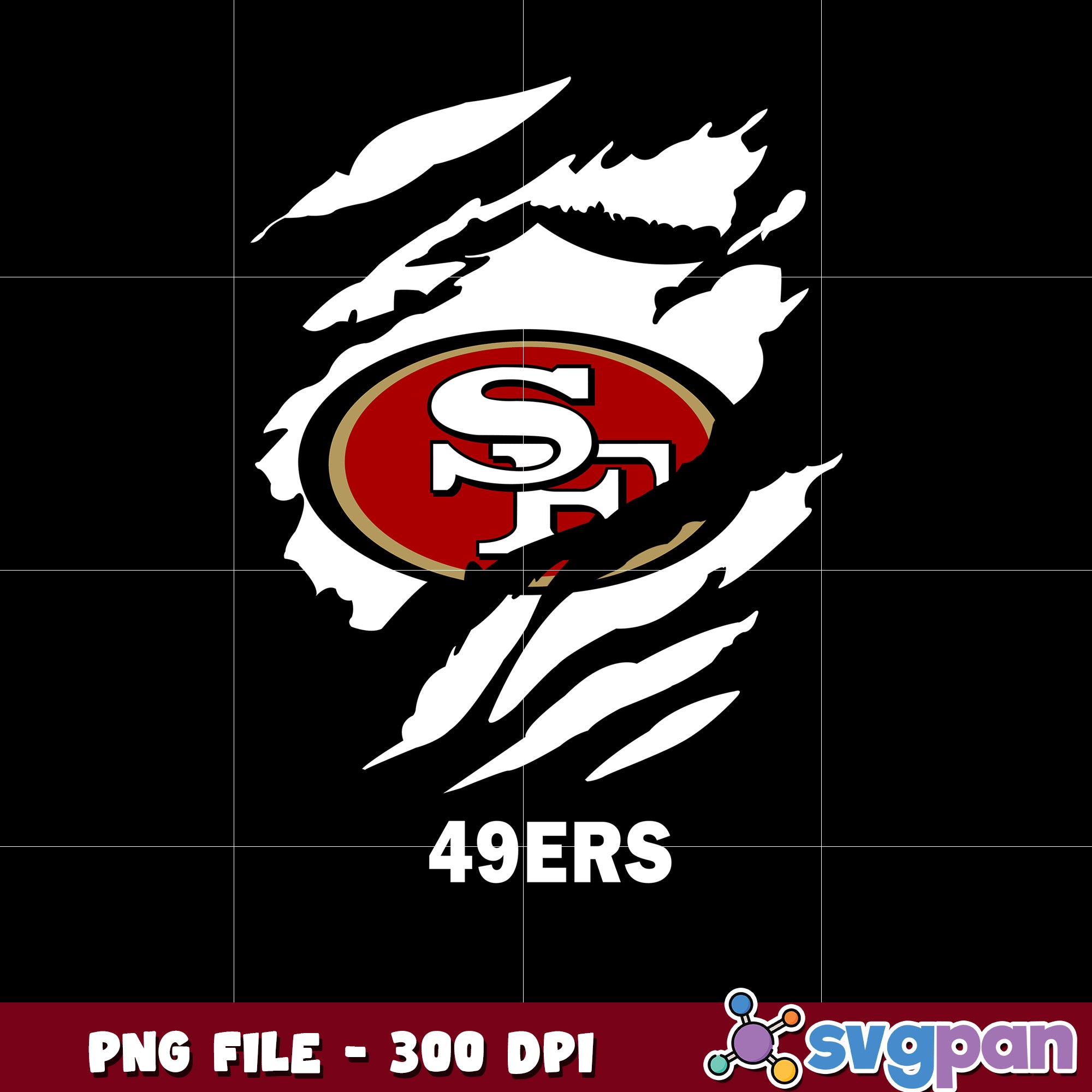 San francisco 49ers team logo png, nfl 49ers png, red and gold sf png ...