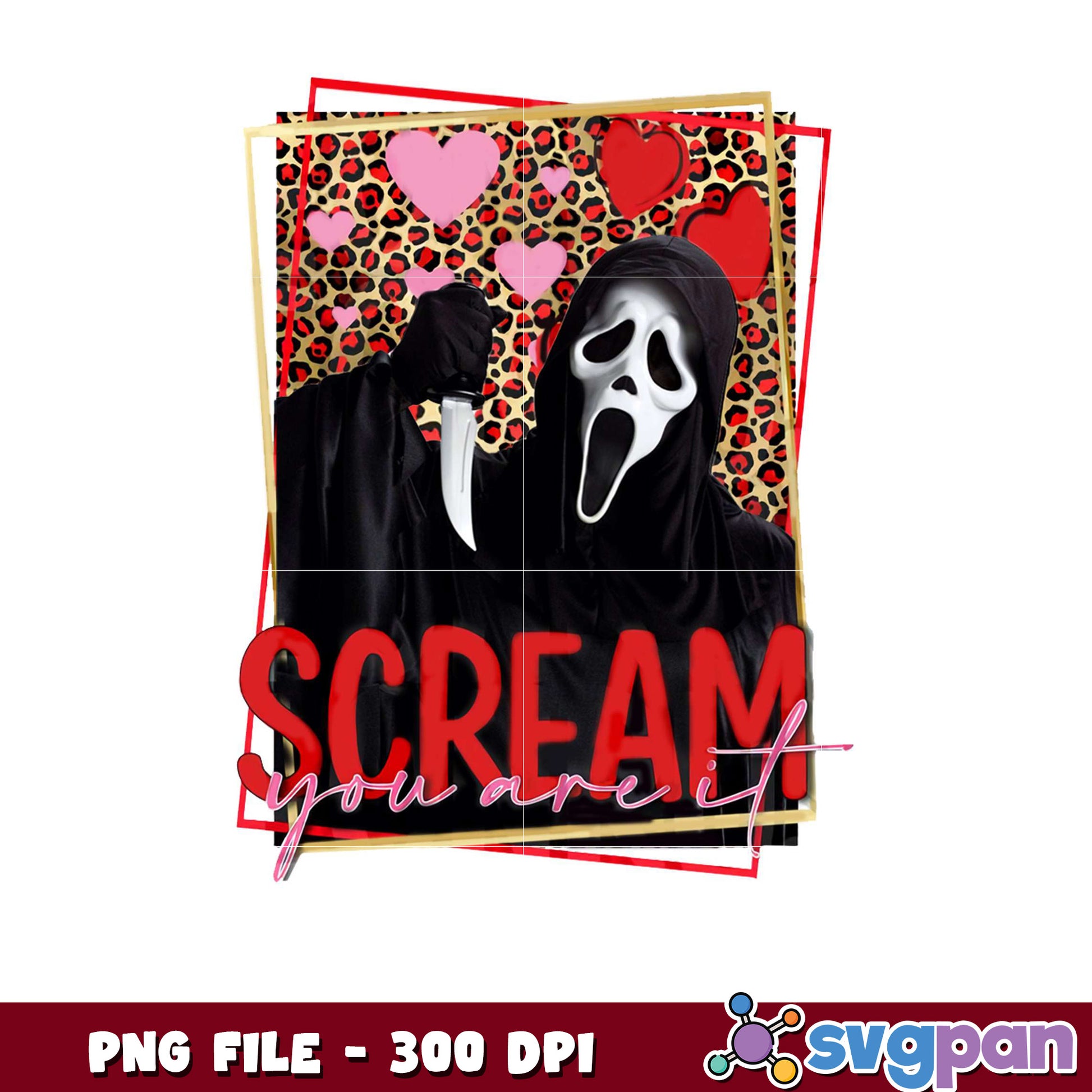 Scream design PNG for Halloween, perfect for fun crafts – svgpan