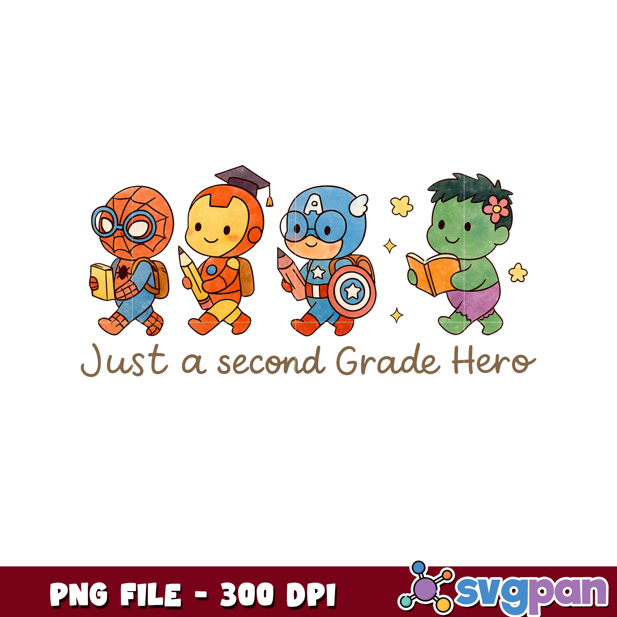 Second grade hero png, back to school png, marvel superheroes png – svgpan