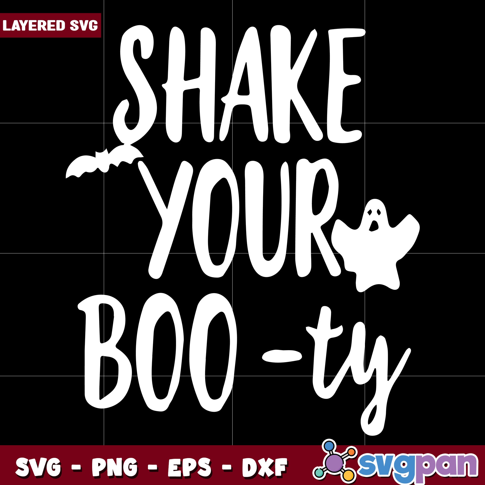 Shake your boo-ty svg, funny halloween svg, spooky characters svg (3 ...