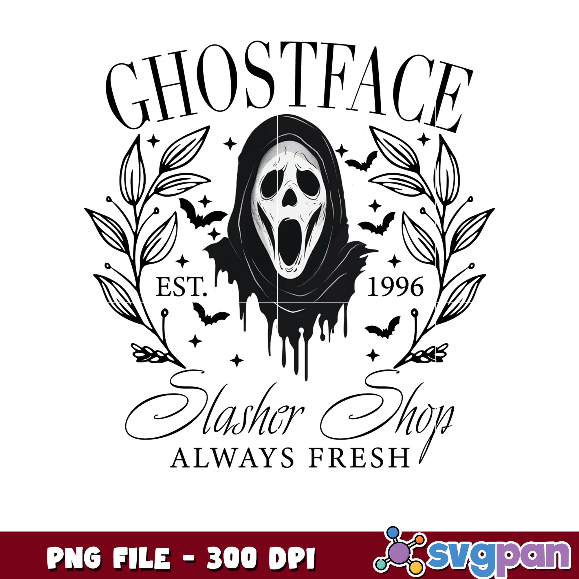 Slasher shop always fresh png, halloween time png, horror characters p ...