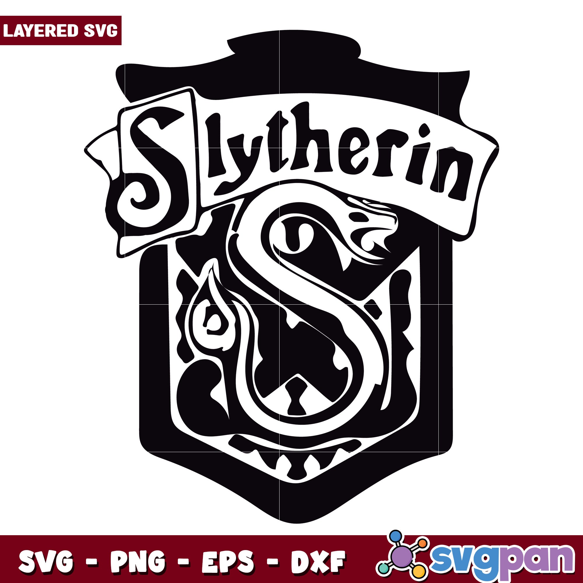 Slytherin svg, hogwarts house crest svg hary potter slytherin svg – svgpan