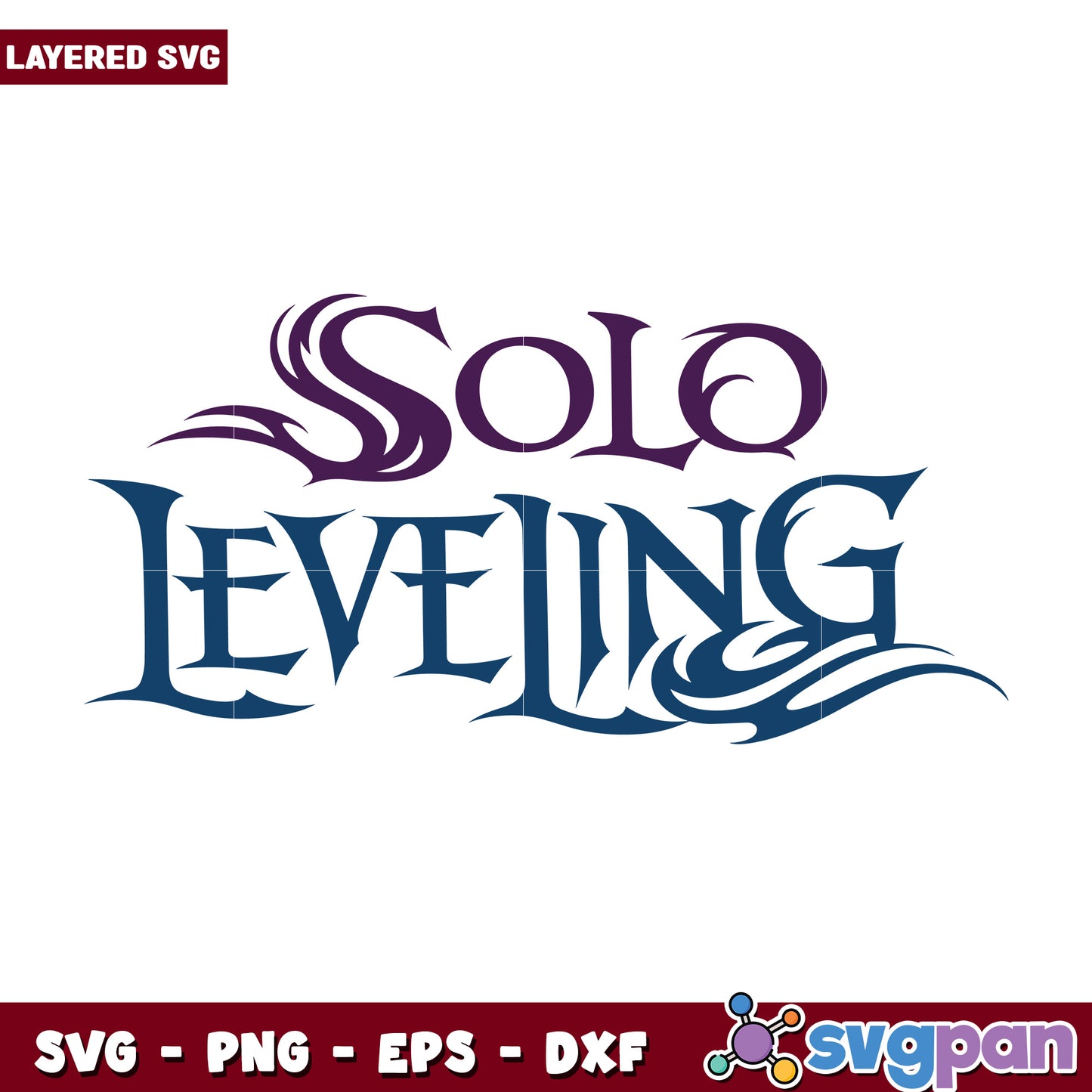 Solo leveling logo design svg, solo leveling characters svg, solo leve ...