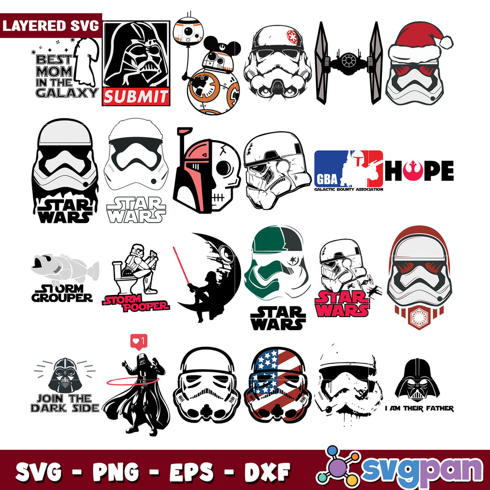 Star Wars SVG Bundle for Craft Projects and Gifts – svgpan