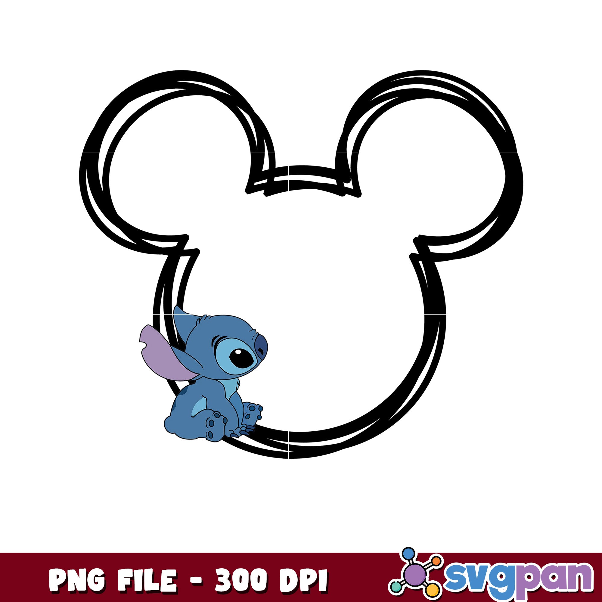 Stitch Mickey Mouse PNG – svgpan