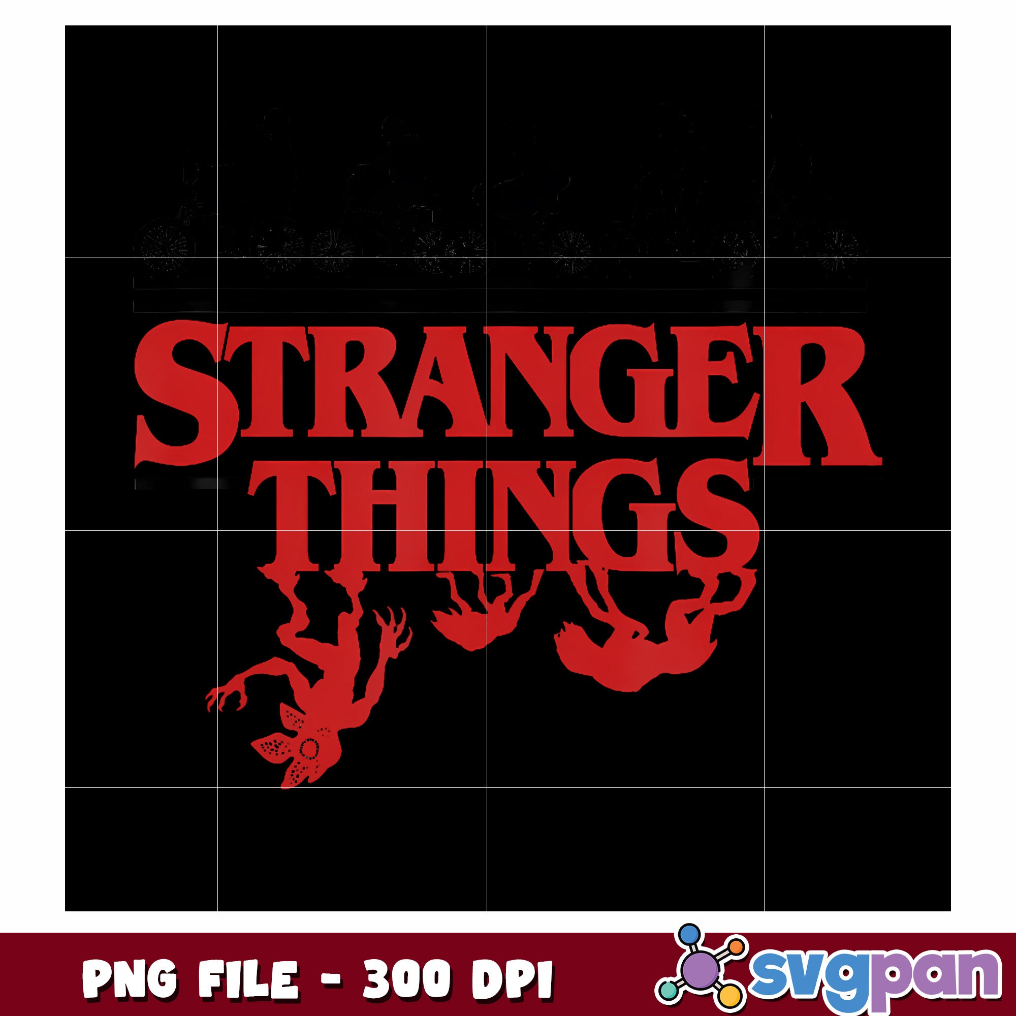 Stranger things scary logo png, hawkins high png, mind flayer png – svgpan