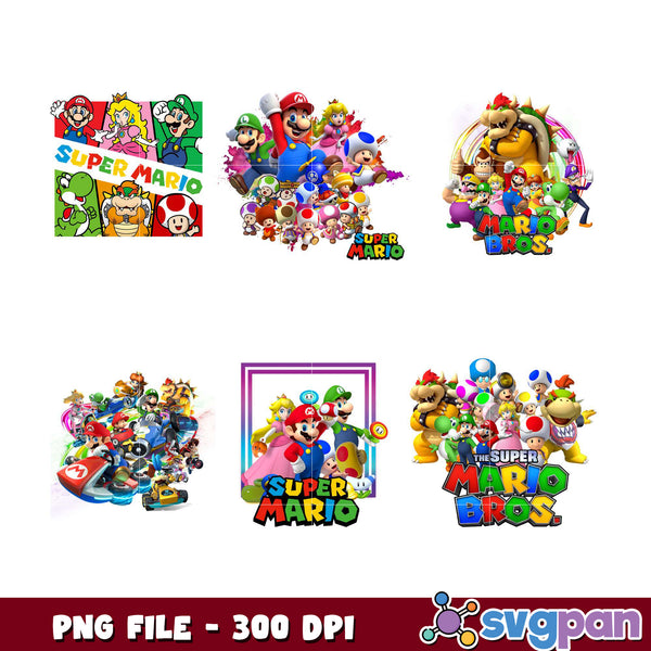 Super Mario Bros PNG Bundle 300 DPI – svgpan