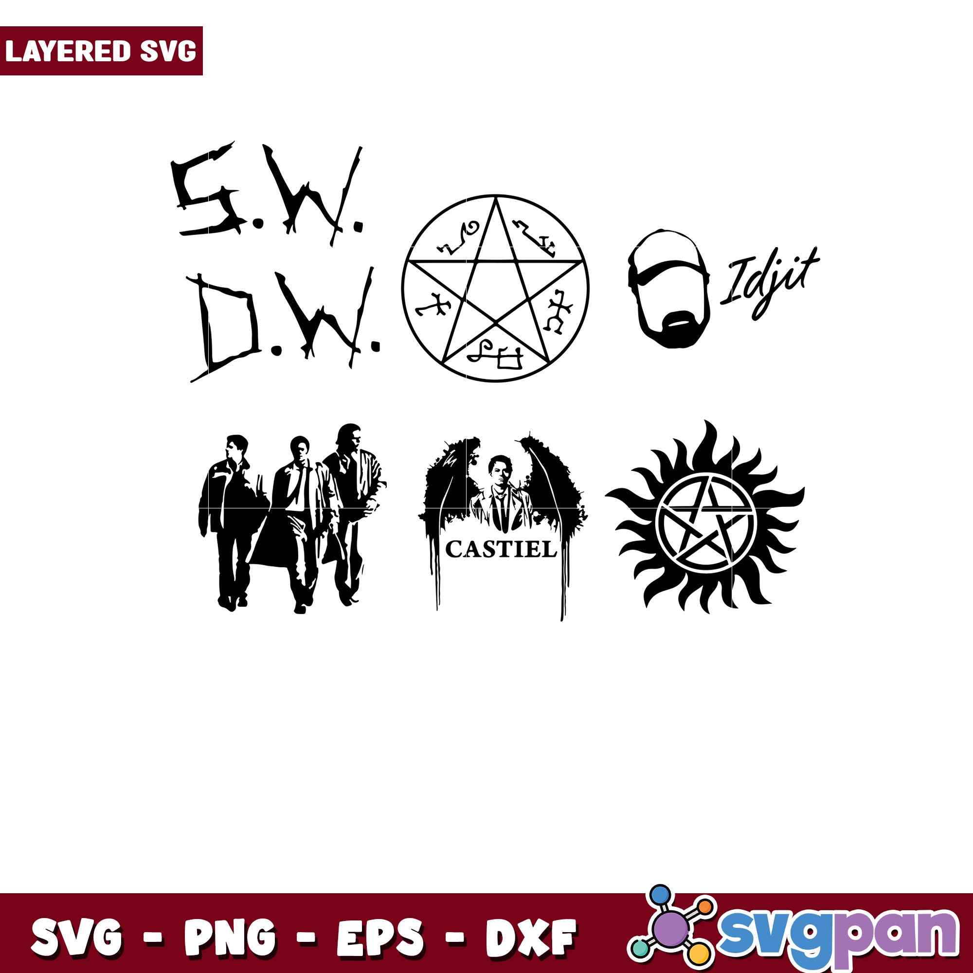 Supernatural Themed SVG Bundle for Creatives – svgpan