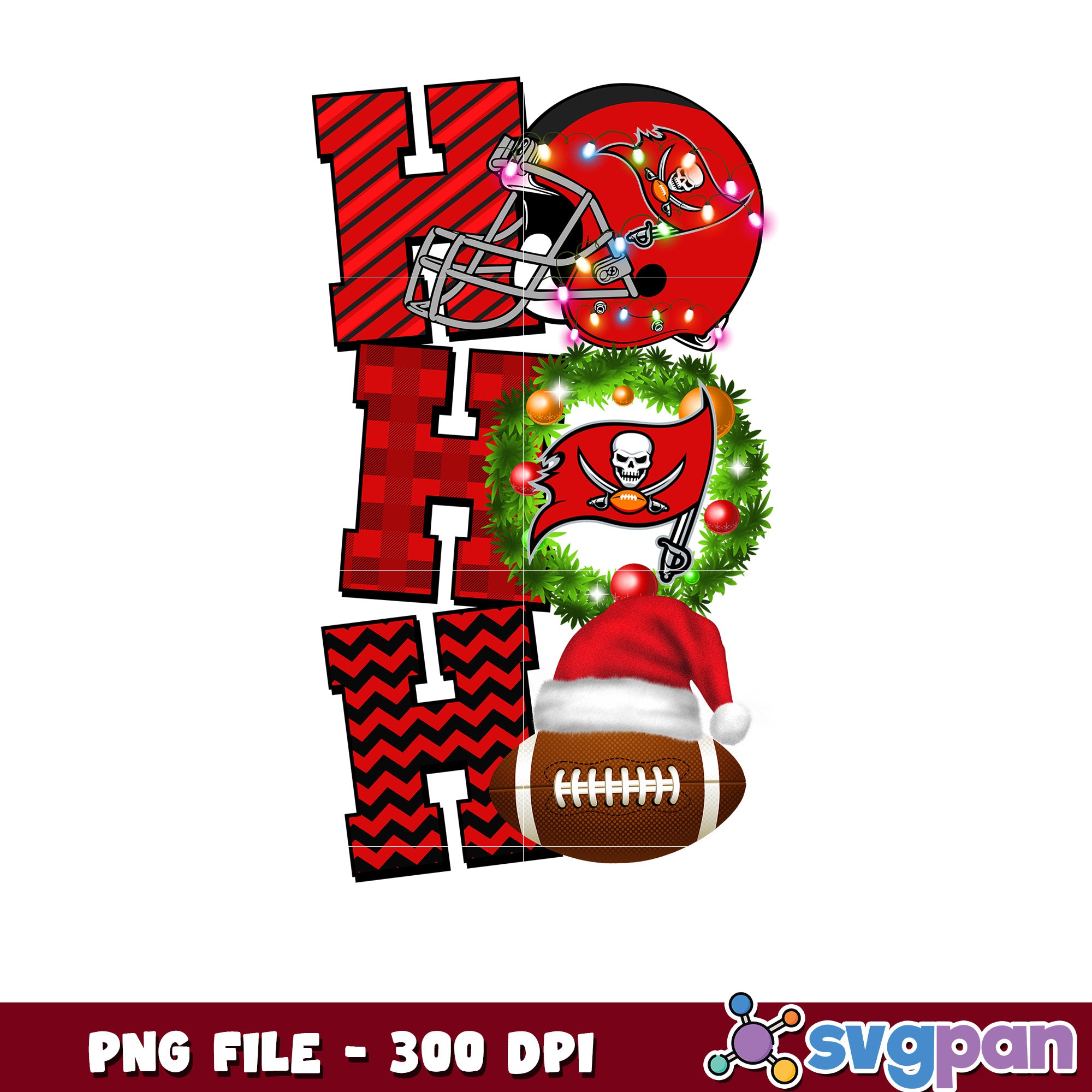 Tampa bay buccaneers helmet hohoho png, nfl christmas games png, super ...