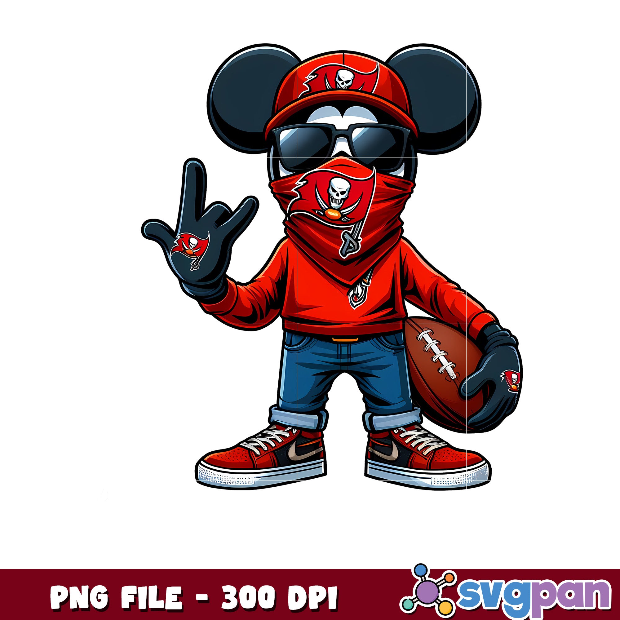 Tampa bay buccaneers mickey mouse png, mickey mouse nfl png, nfl games ...