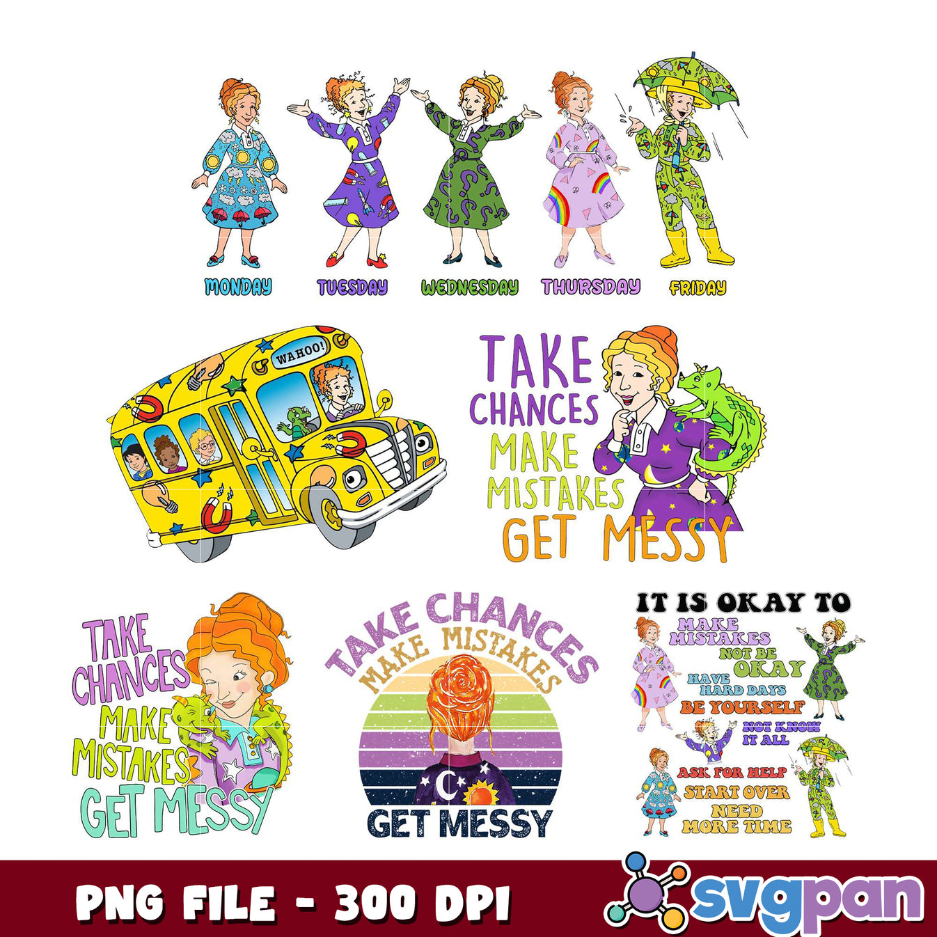 The Magic School Bus Bundle PNG – svgpan