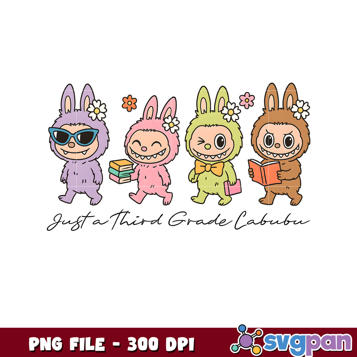 Third grade labubu png, elementary school png, labubu doll png – svgpan