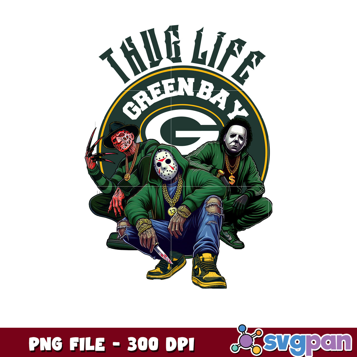 Thug life green bay packers png, ginch nfl png, super bowl 2025 png ...