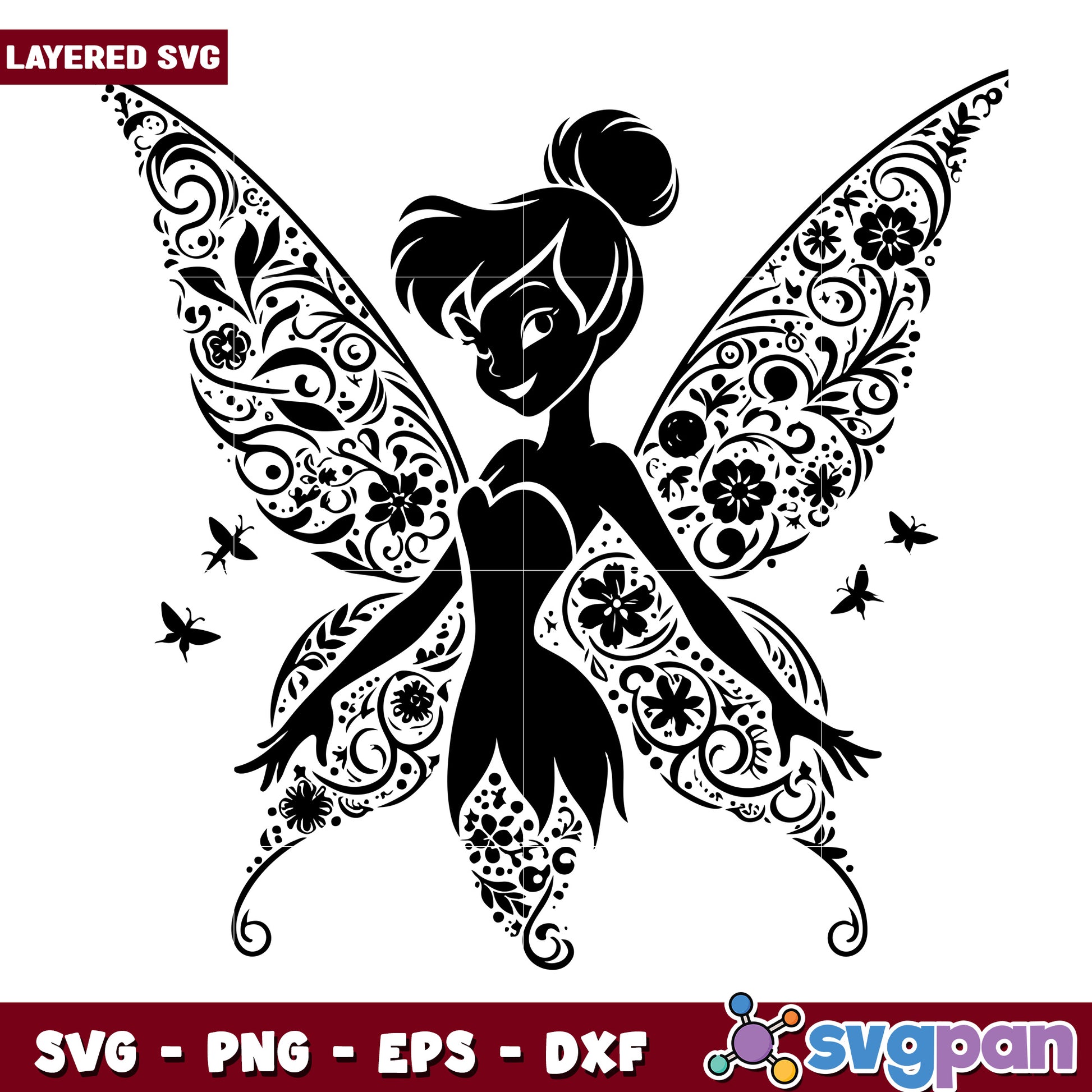 Tinkerbell Silhuett Vektor