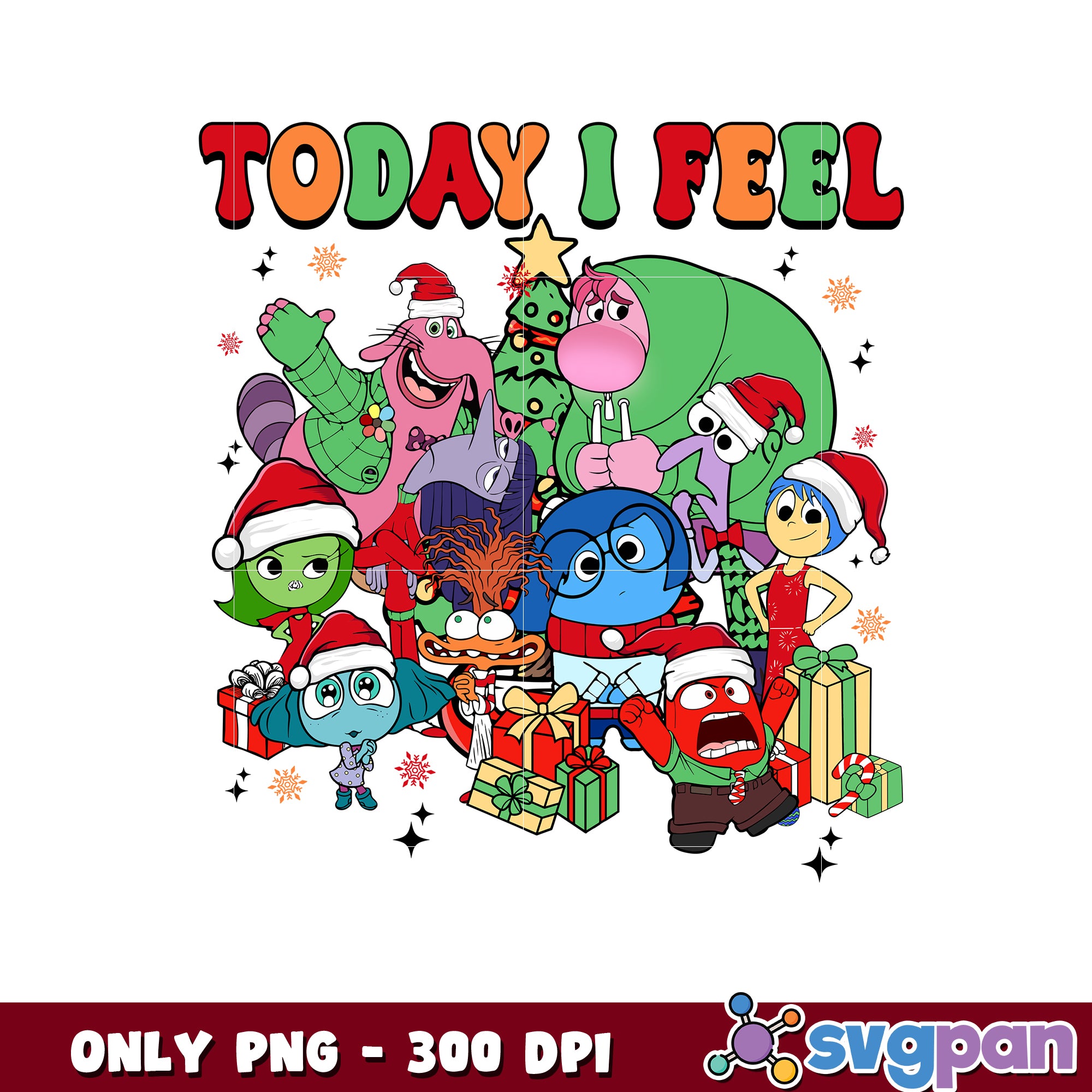Today i feel inside out merry christmas png, inside out 2 png, inside ...