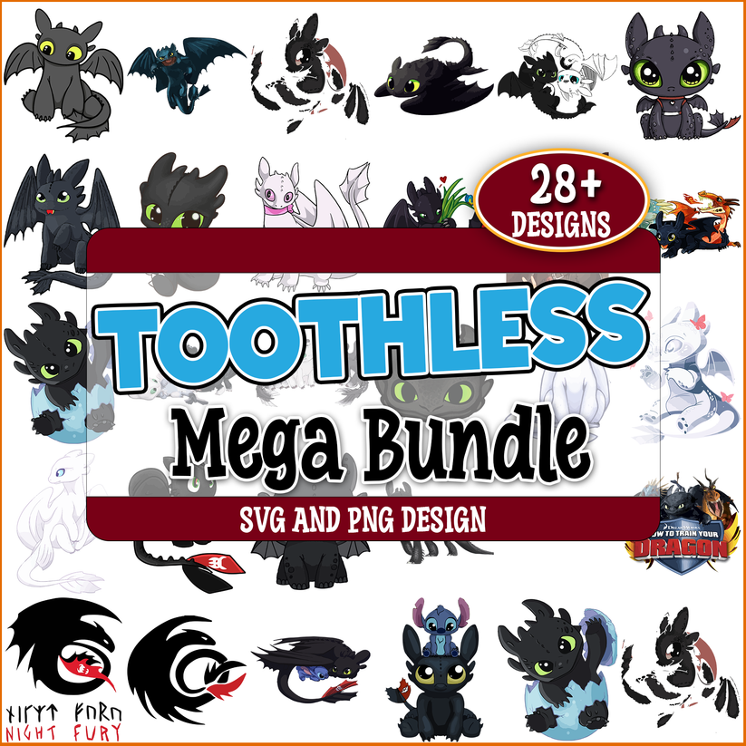 Toothless design svg bundle, toothless dragon svg, dancing toothless s ...