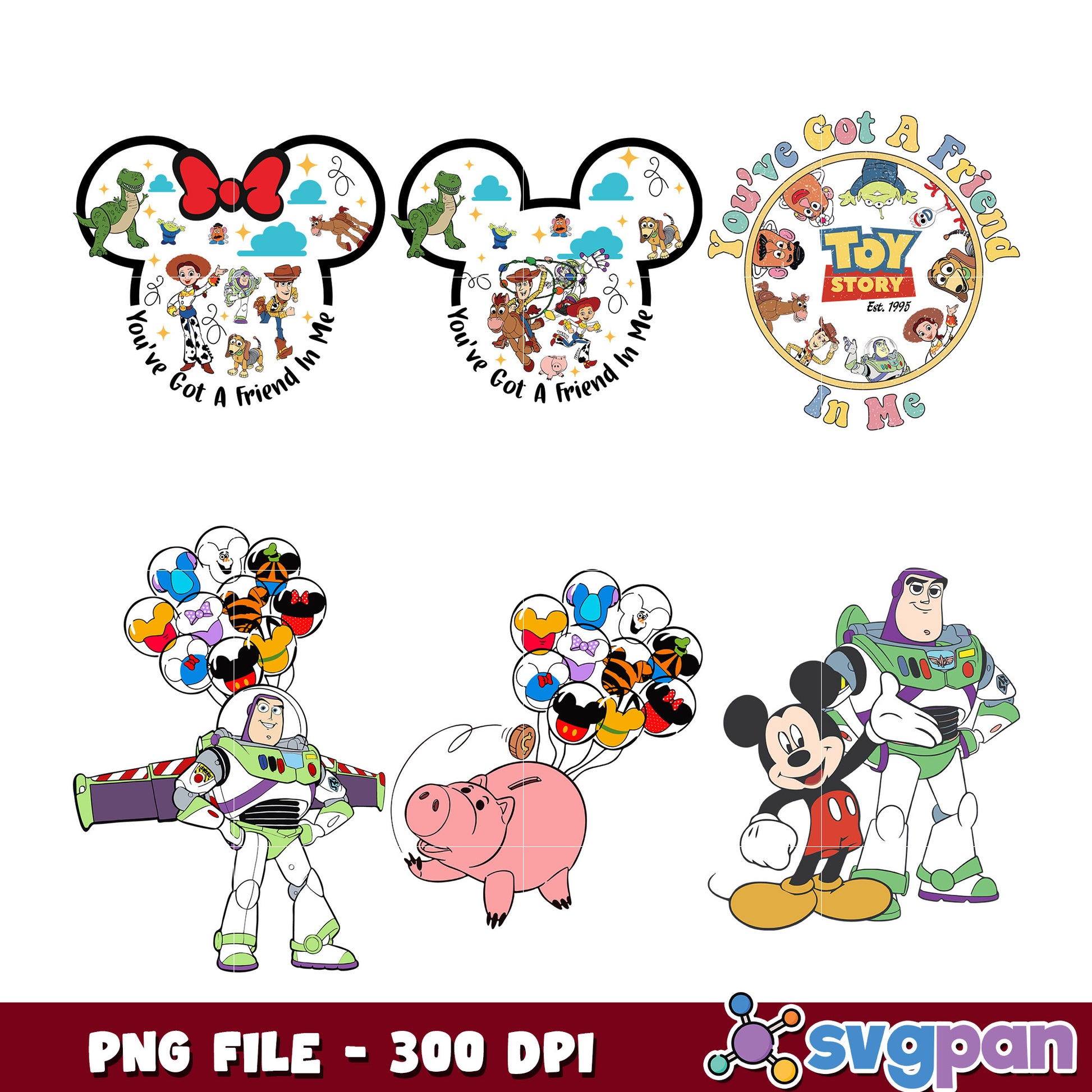 Toy Story Mickey Mouse Bundle PNG 300DPI – svgpan Toy Story Mickey Mouse Bundle PNG 300DPI – svgpan