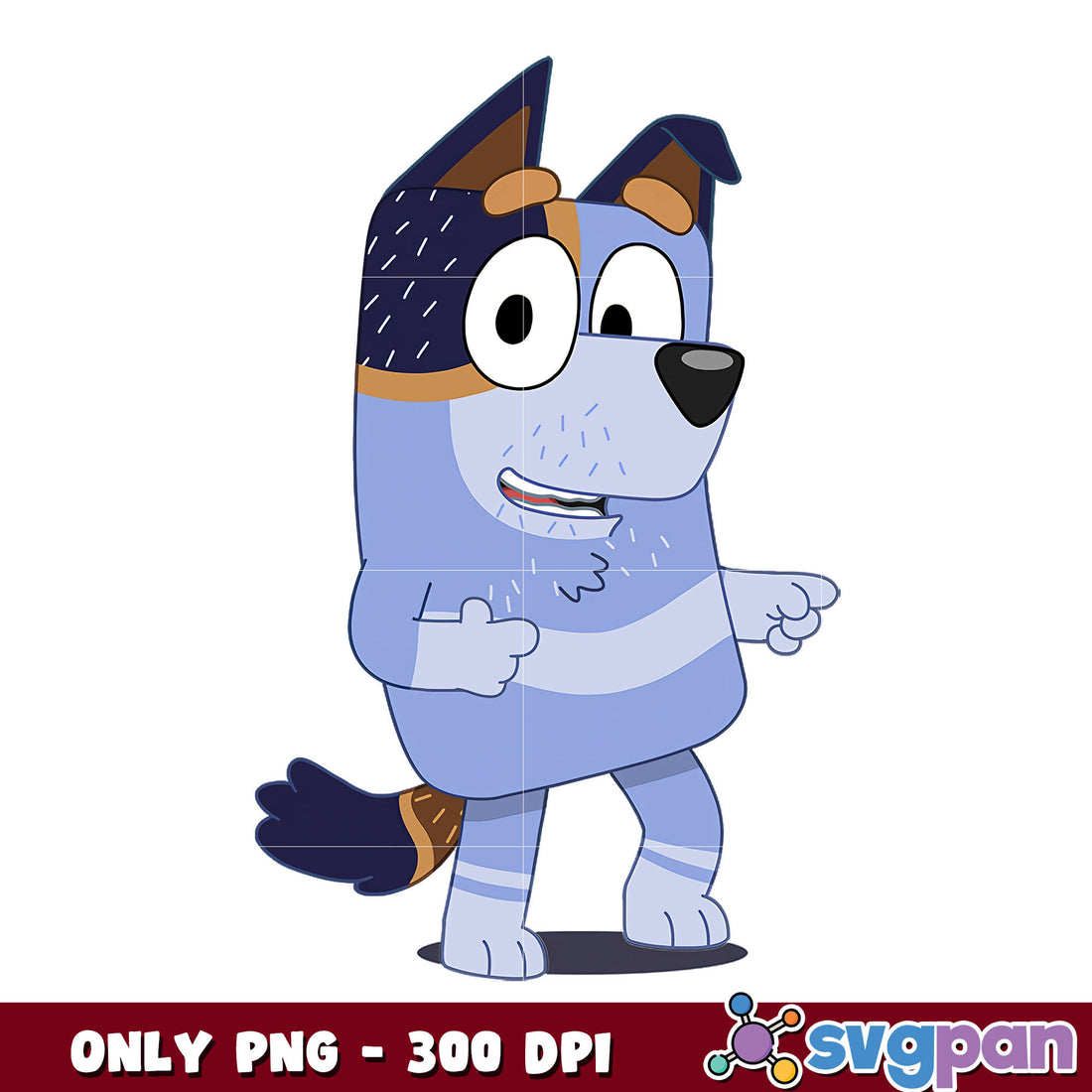 Uncle Stripe Heeler png, bingo bluey png, cartoon bluey png – svgpan