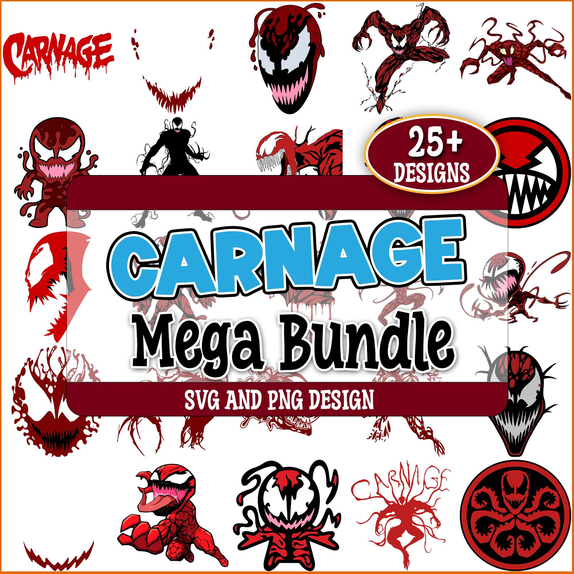 Venom carnage svg bundle, venom let there be carnage svg, carnage svg ...