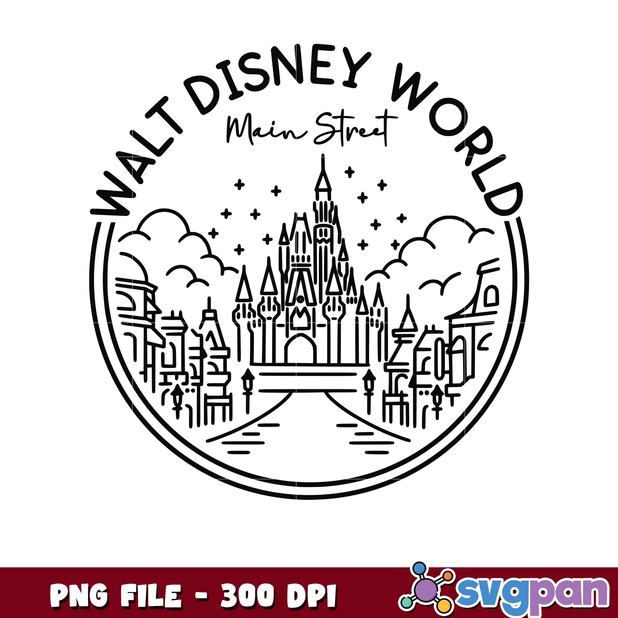 Walt Disney World Main Street PNG – svgpan