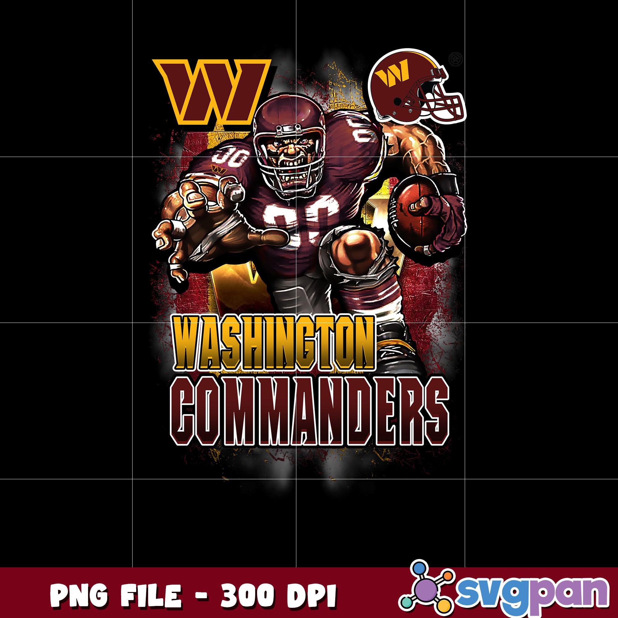Washinton commanders logo helmet and mascot png, super bowl png, ameri ...