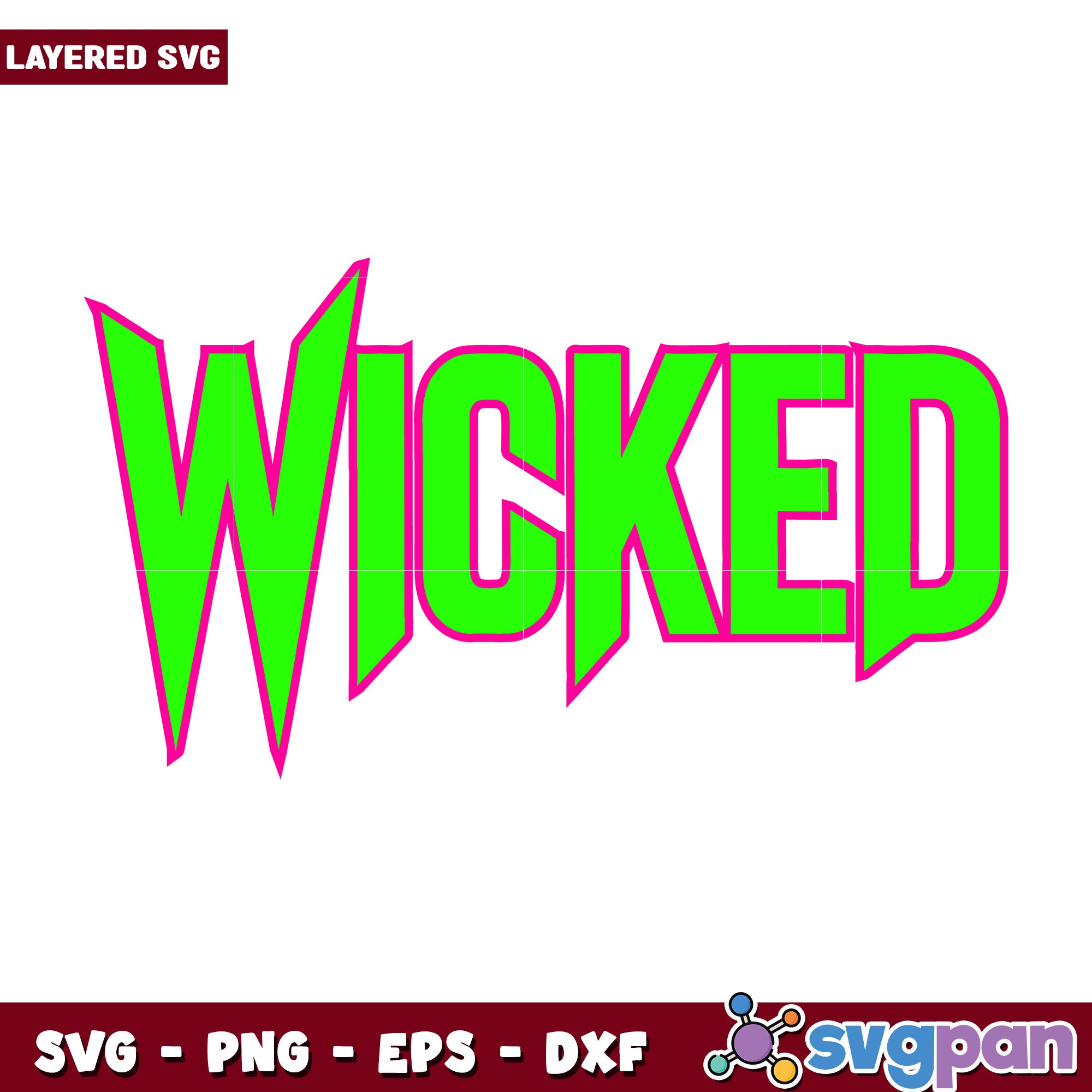 Wicked creative design design svg, wicked movie svg, elphaba silhouett ...