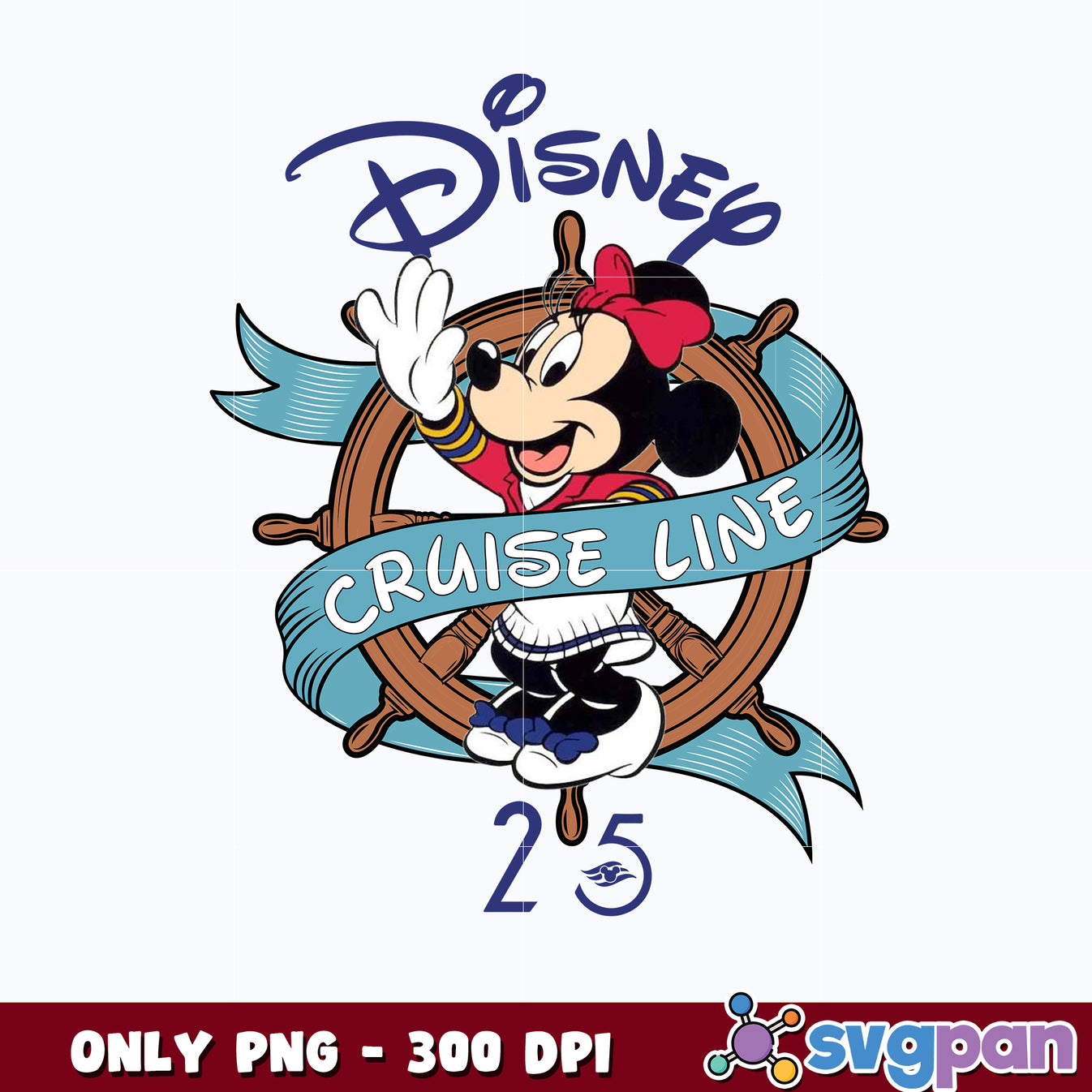 Minnie Mouse Disney Cruise Line 25 png – svgpan