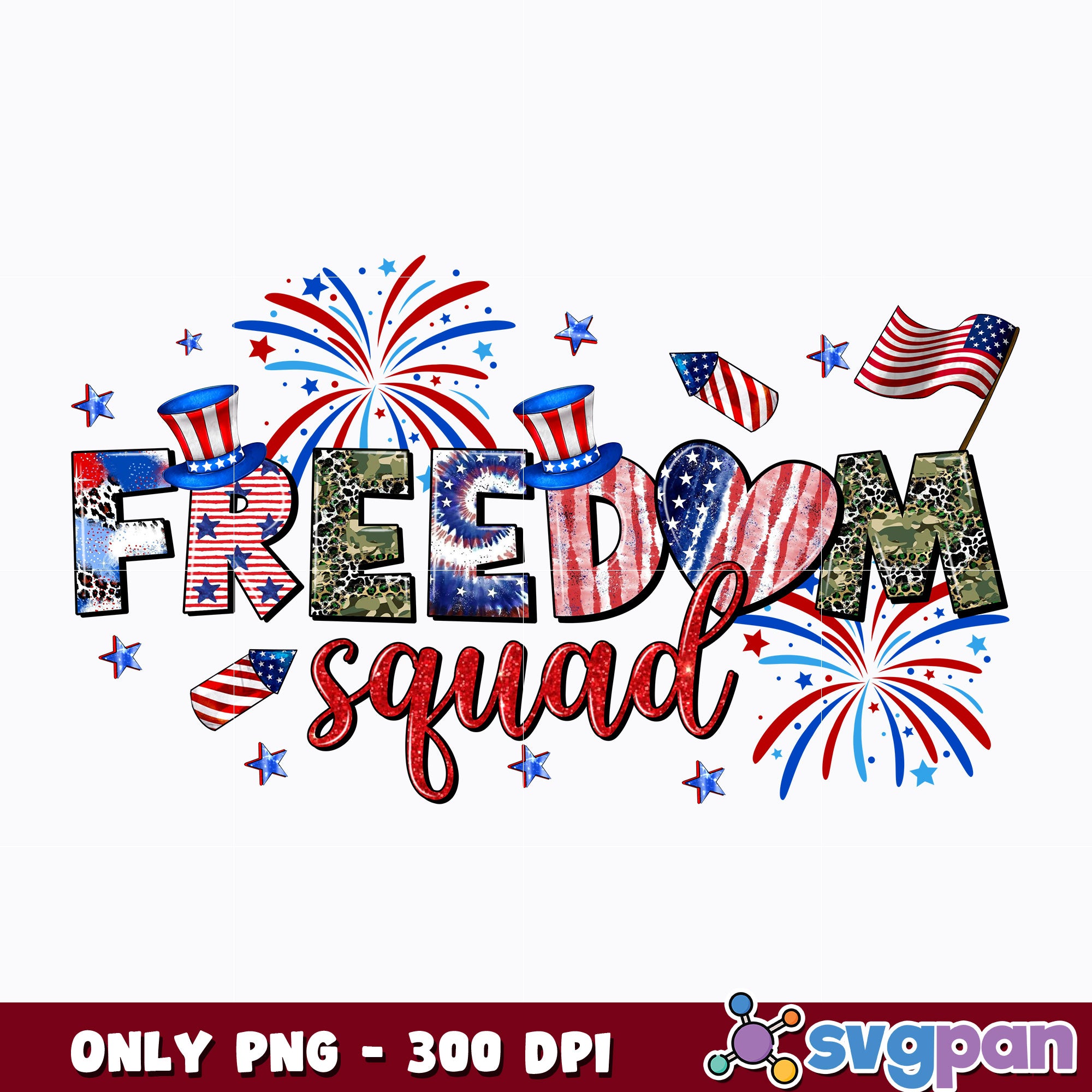 Freedom squad png, 4th of July png – svgpan