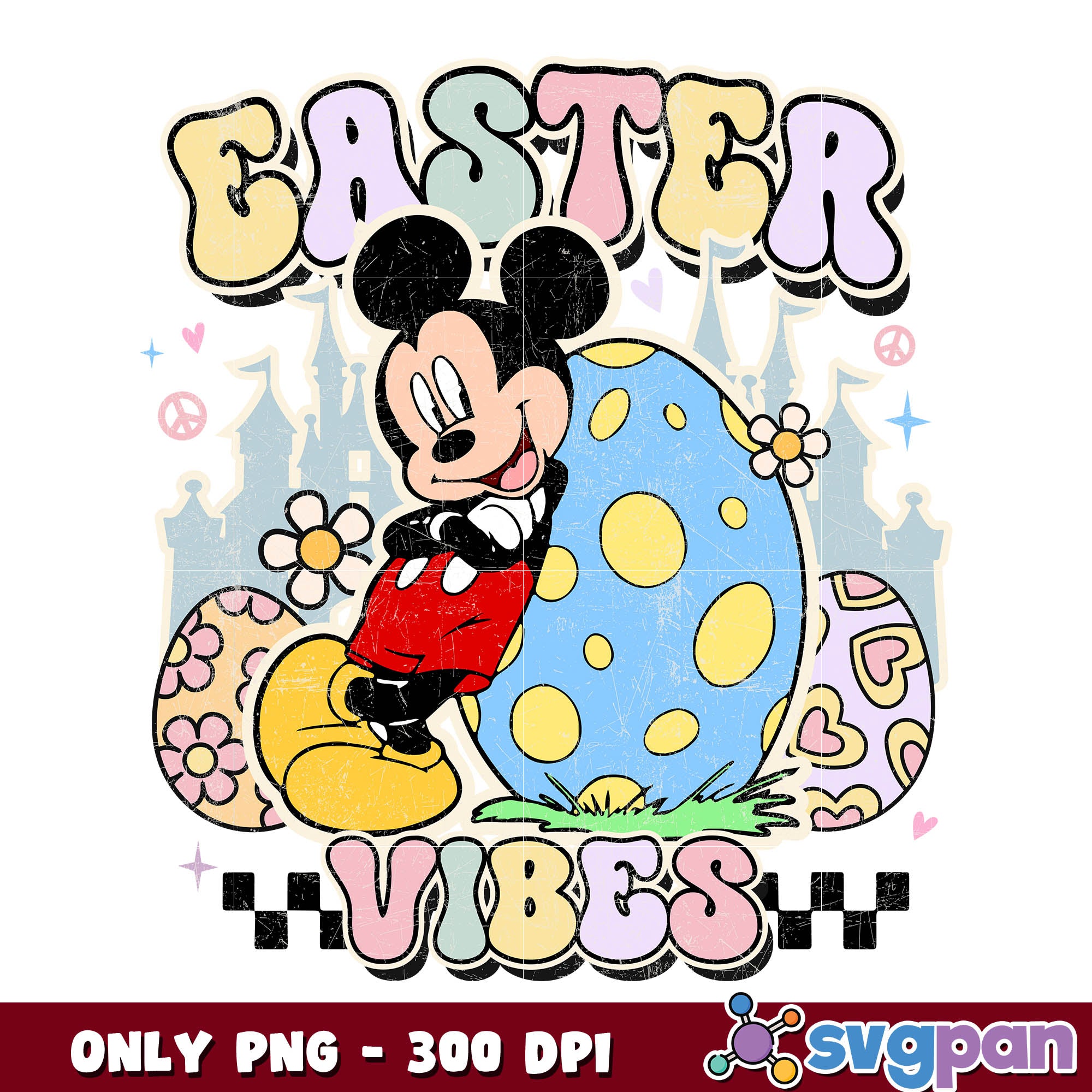 Mickey mouse easter vibes png, disney easter eggs png – svgpan