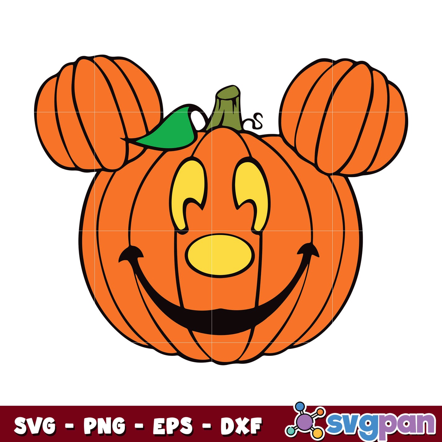 Mickey pumpkin head svg, Mickey halloween svg – svgpan