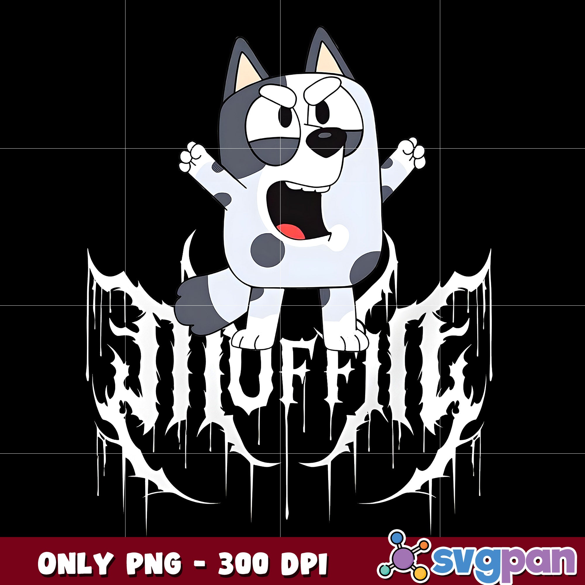 Bluey horror muffin png – svgpan