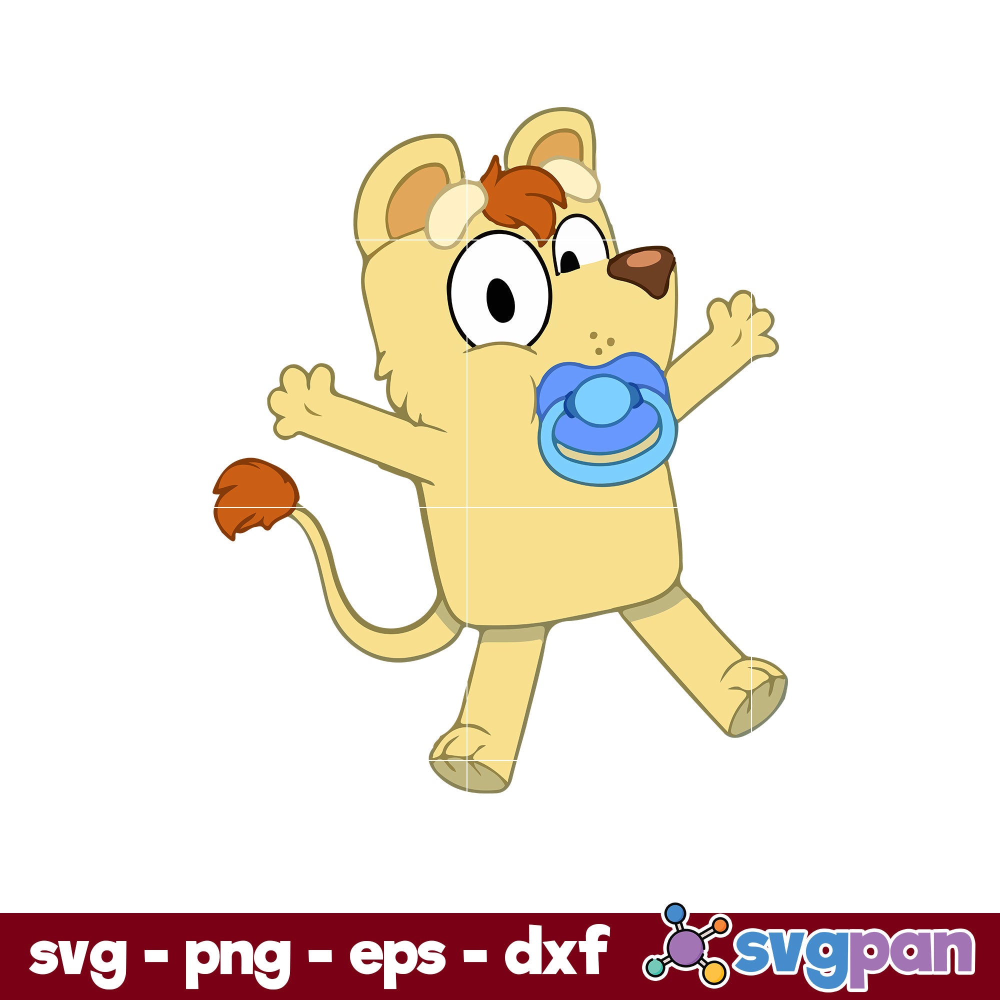 Bluey Heeler Baby Dog SVG, Bluey SVG, Cartoon SVG Digital File. – svgpan
